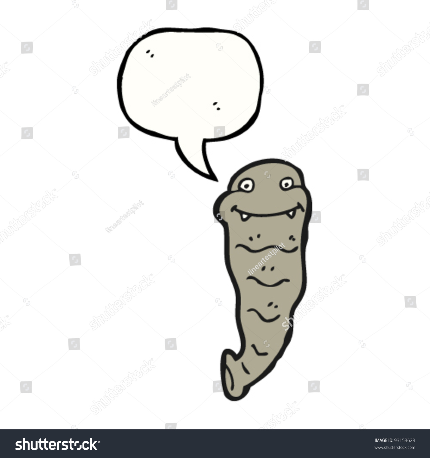 Happy Leech Cartoon Stock Vector (Royalty Free) 93153628 | Shutterstock