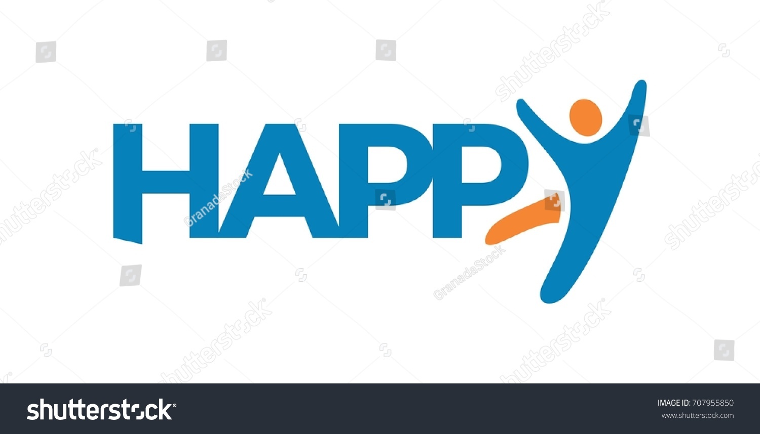 Happy Letter Stock Vector (Royalty Free) 707955850 | Shutterstock