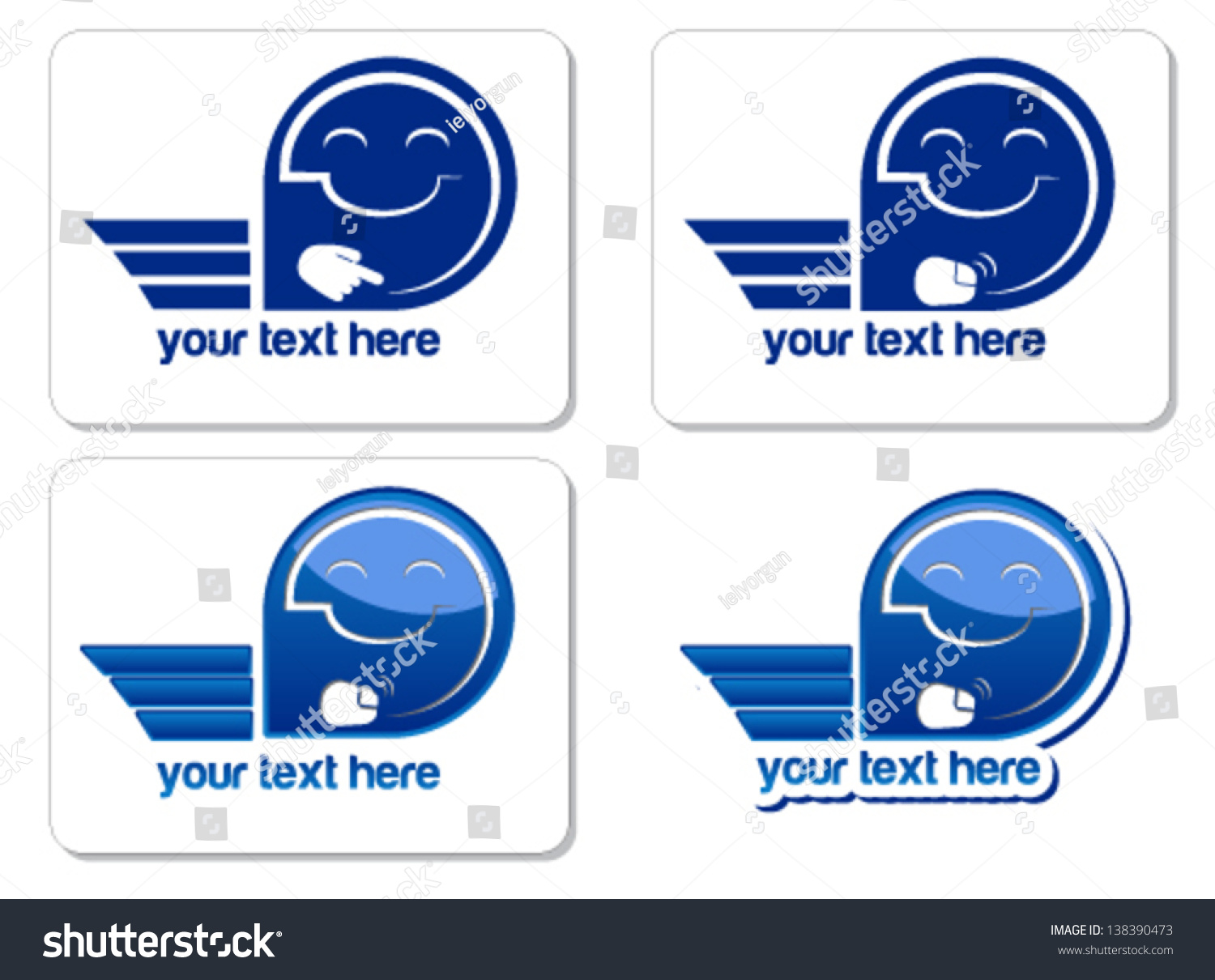 Happy Logo Vector Sticker Stock Vector (Royalty Free) 138390473 ...