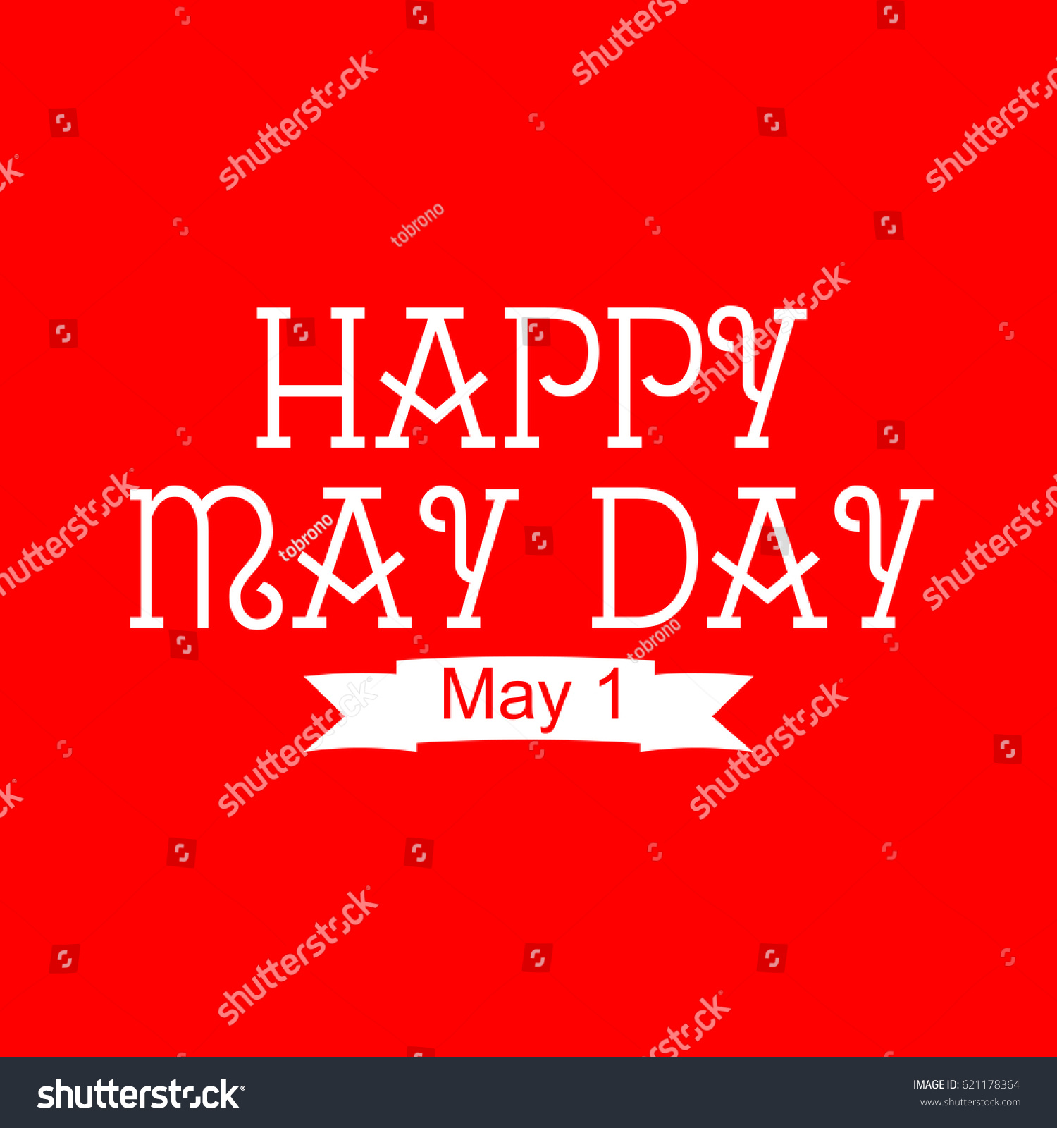 Happy May Day Logo Vector Template Stock Vector (Royalty Free) 621178364