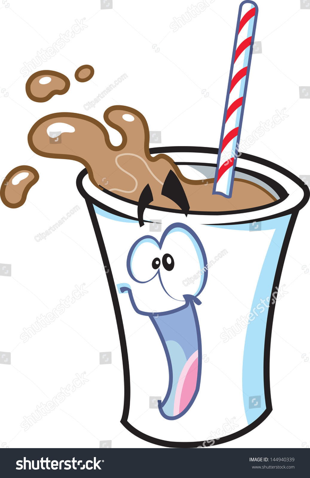 Happy Milkshake Cartoon Character Stock Vector (Royalty Free) 144940339 ...