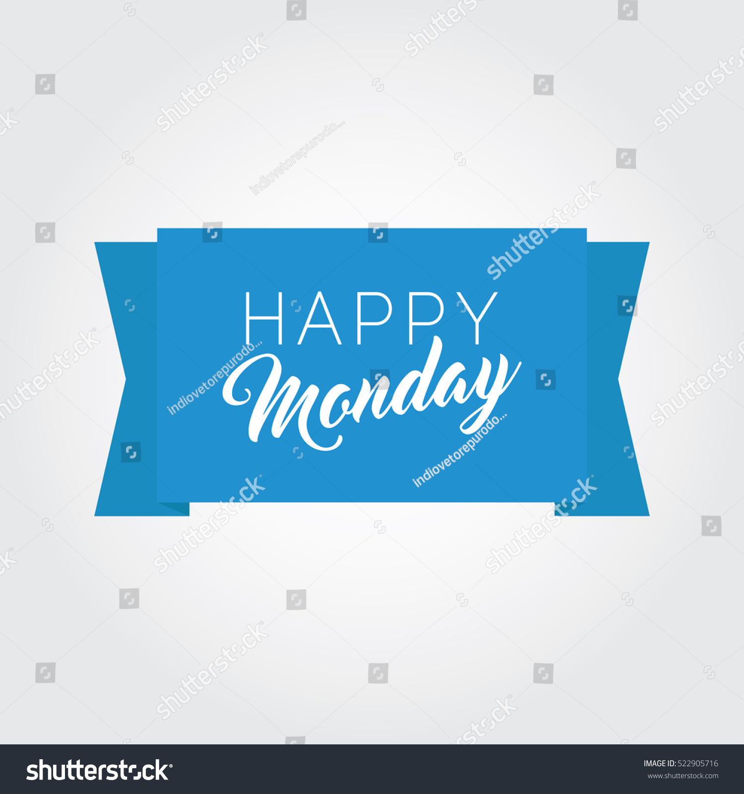 Happy Monday: vector de stock (libre de regalías) 522905716 | Shutterstock