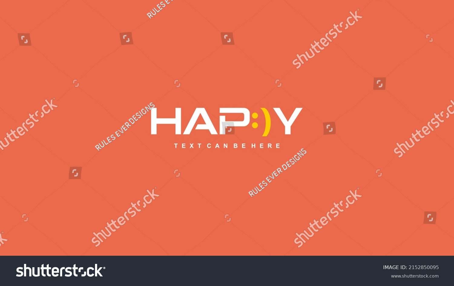 Happy Monogram Logo Vector Stock Vector (Royalty Free) 2152850095 ...