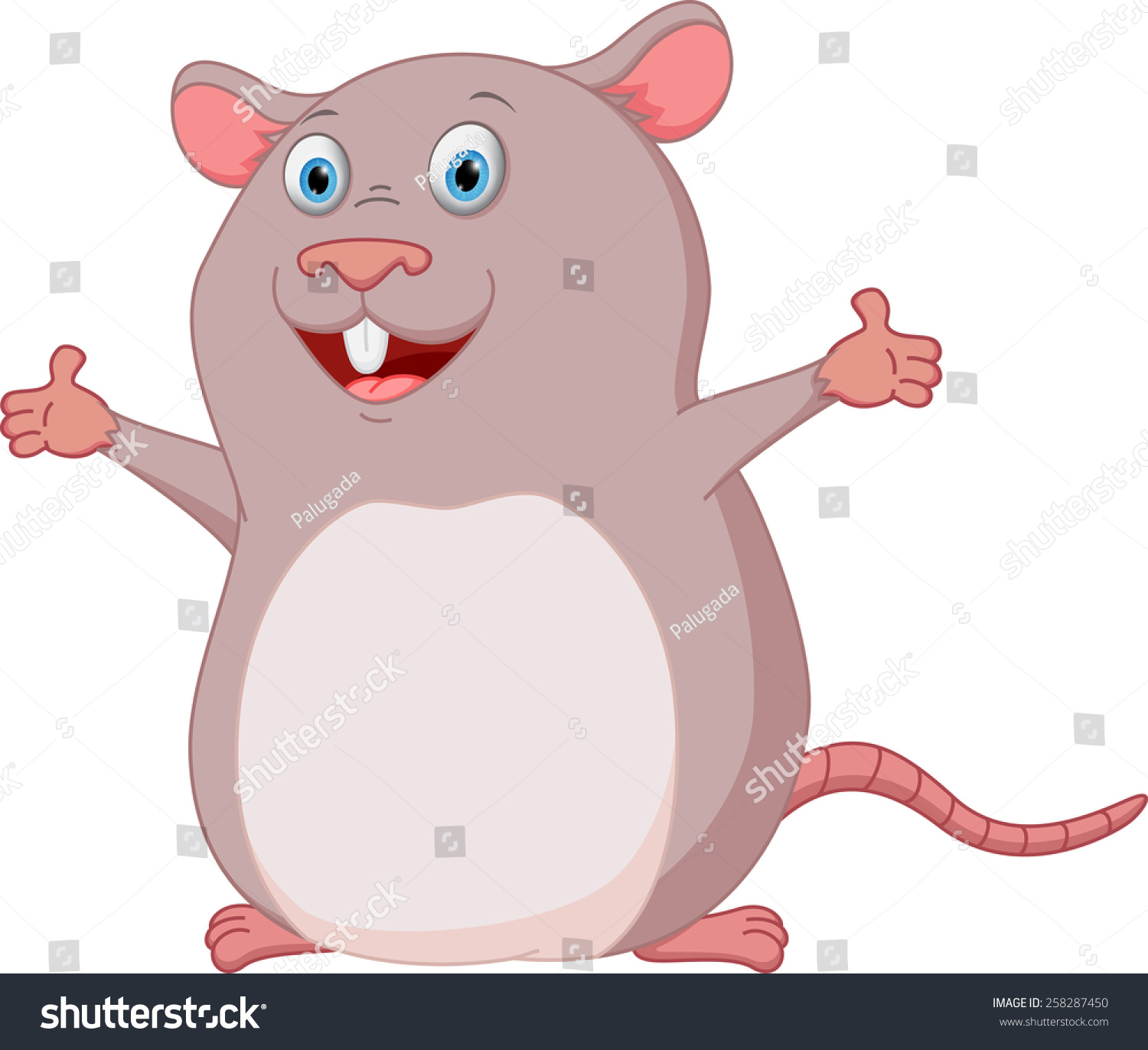 Happy Mouse Cartoon Stock Vector (Royalty Free) 258287450 | Shutterstock