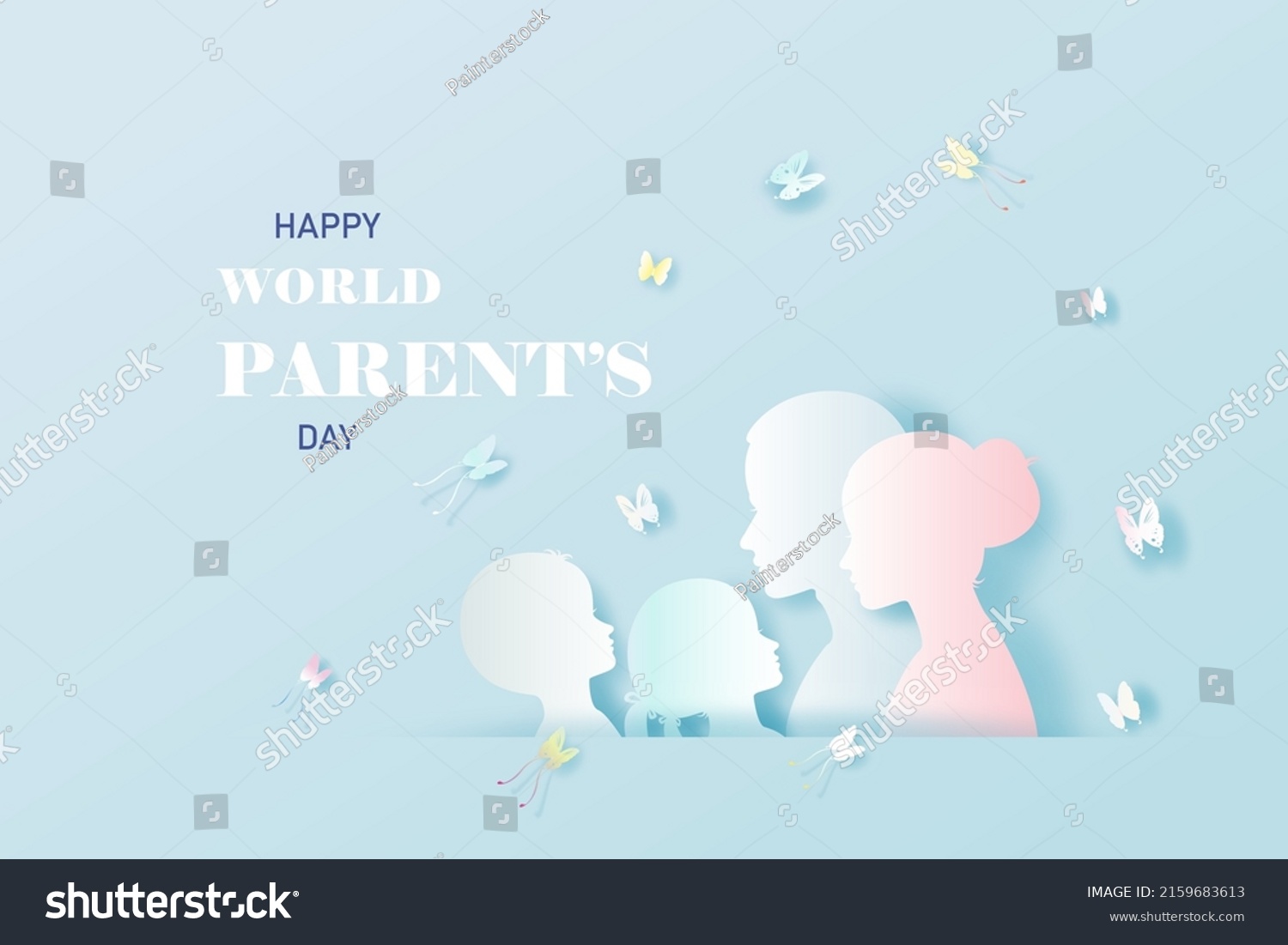 Happy National World Parents Day Mom Stock Vector (Royalty Free ... Happy National World Parents Day Mom Stock Vector (Royalty Free ...