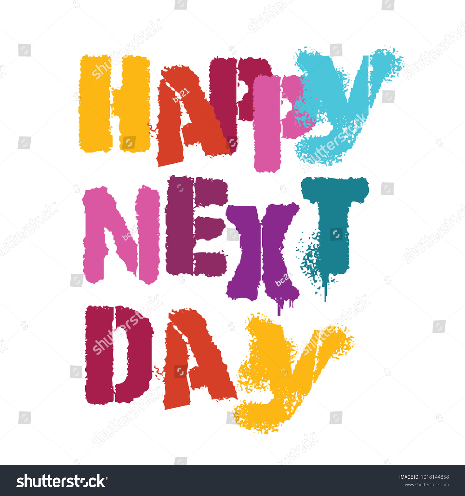 Happy Next Day Stock Vector (Royalty Free) 1018144858 | Shutterstock