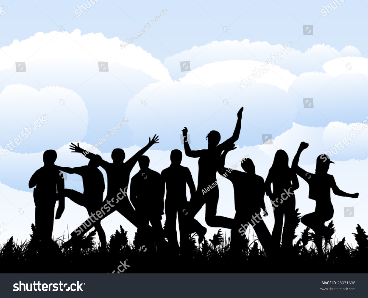 Happy People Vector: เวกเตอร์สต็อก (ปลอดค่าลิขสิทธิ์) 28071638 ...