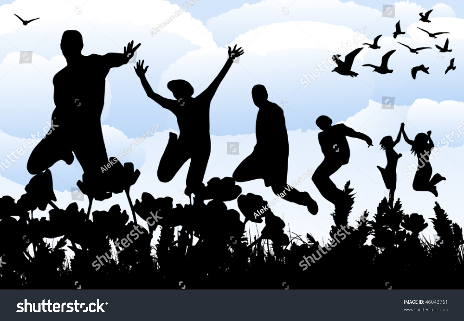 Happy People Vector Stock Vector 46043761 - Shutterstock