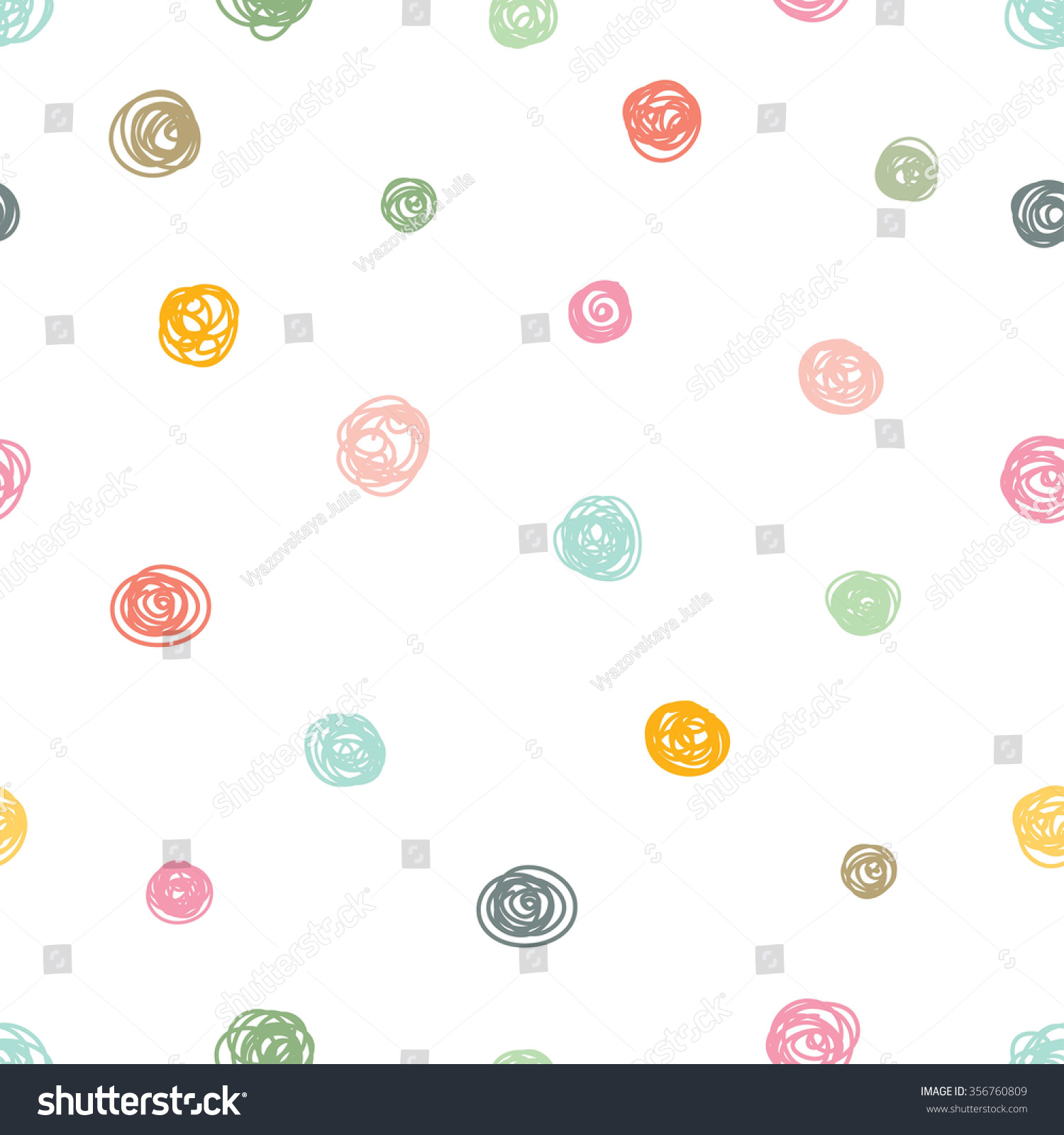 Happy Polka Dot Cute Background Stock Vector (Royalty Free) 356760809