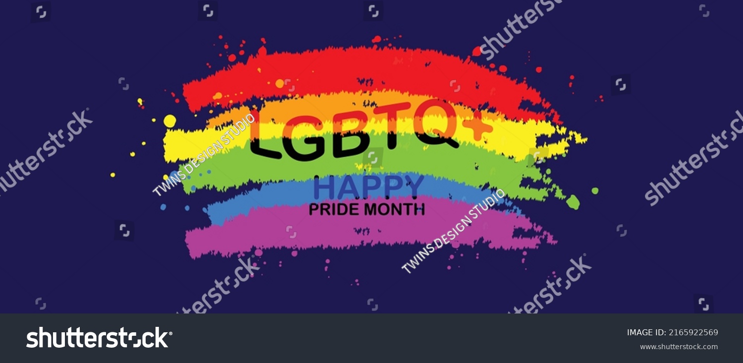 Happy Pride Month 2022 Background Vector Stock Vector Royalty Free