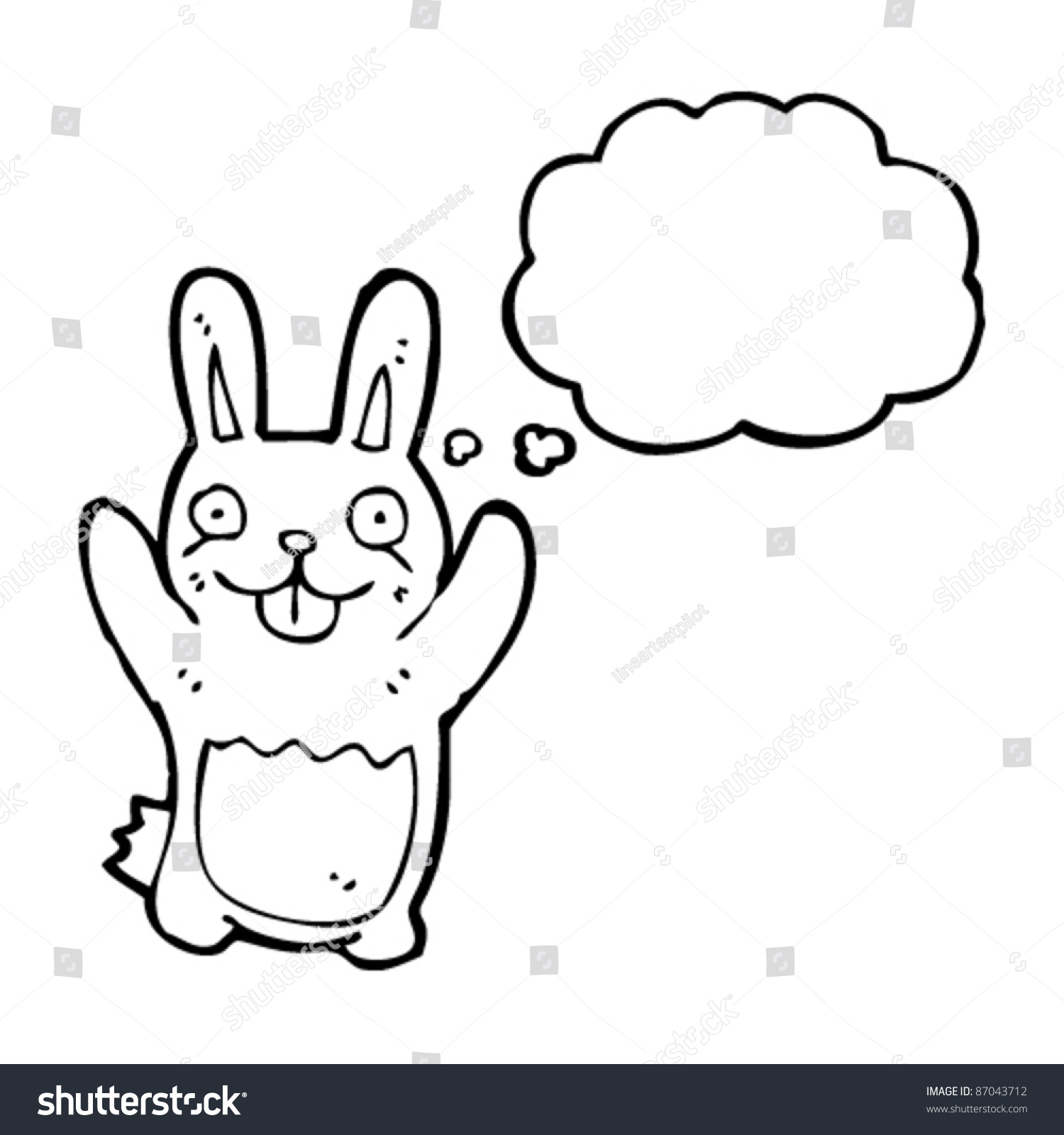 Happy Rabbit Cartoon Stock Vector (Royalty Free) 87043712 | Shutterstock