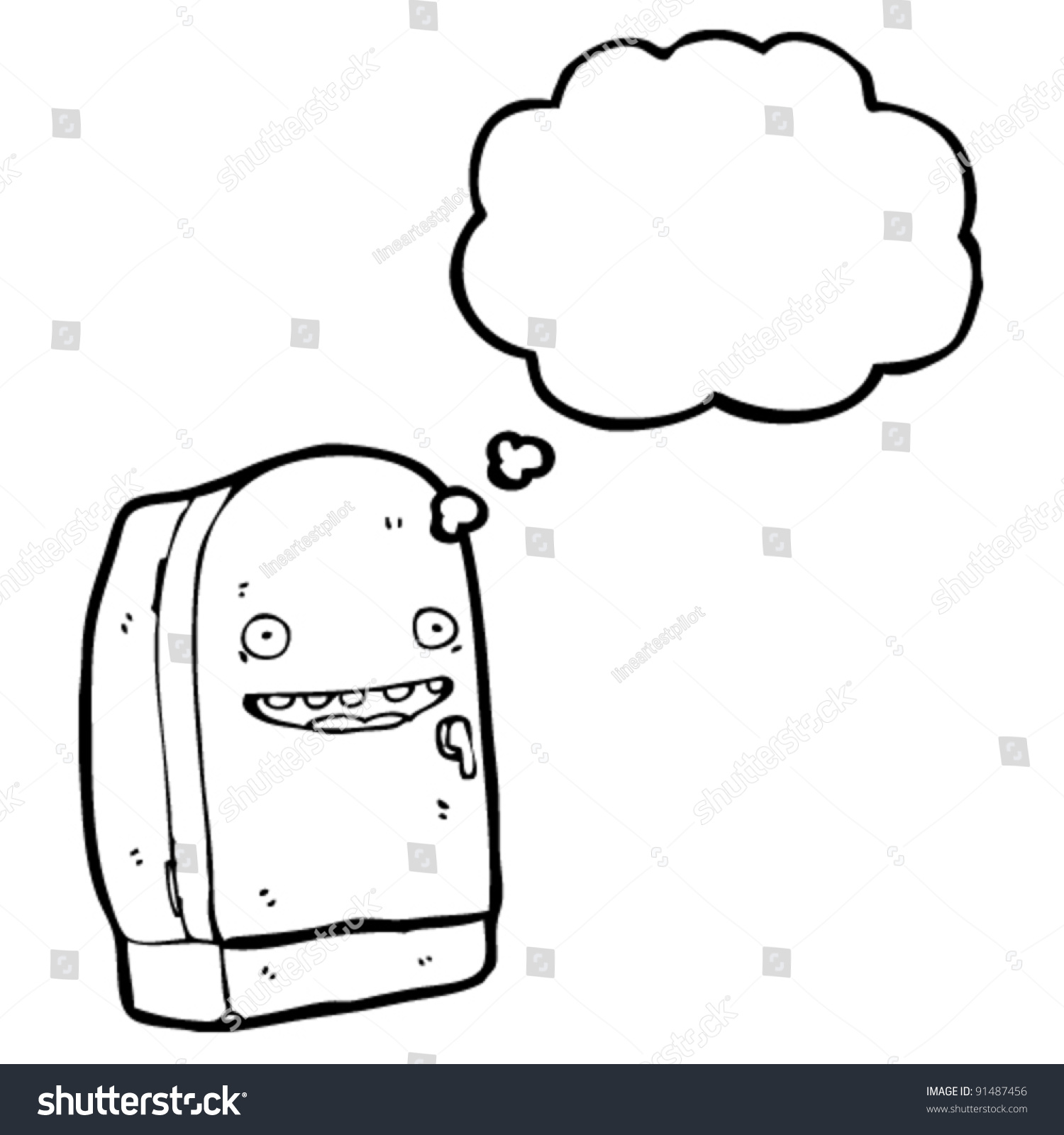 Happy Refrigerator Clipart