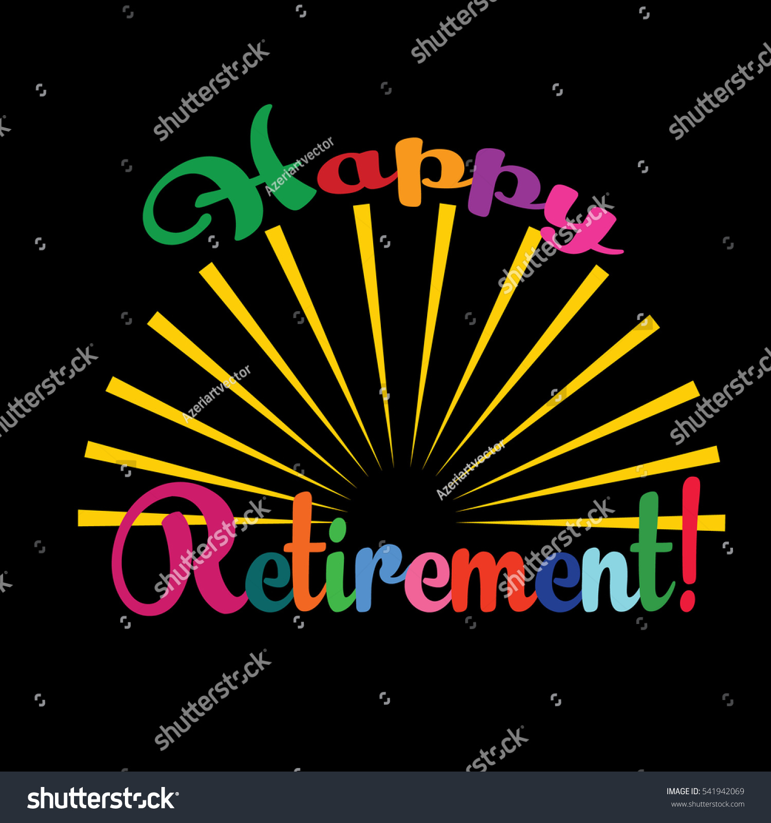 Happy Retirement Stock Vector (Royalty Free) 541942069