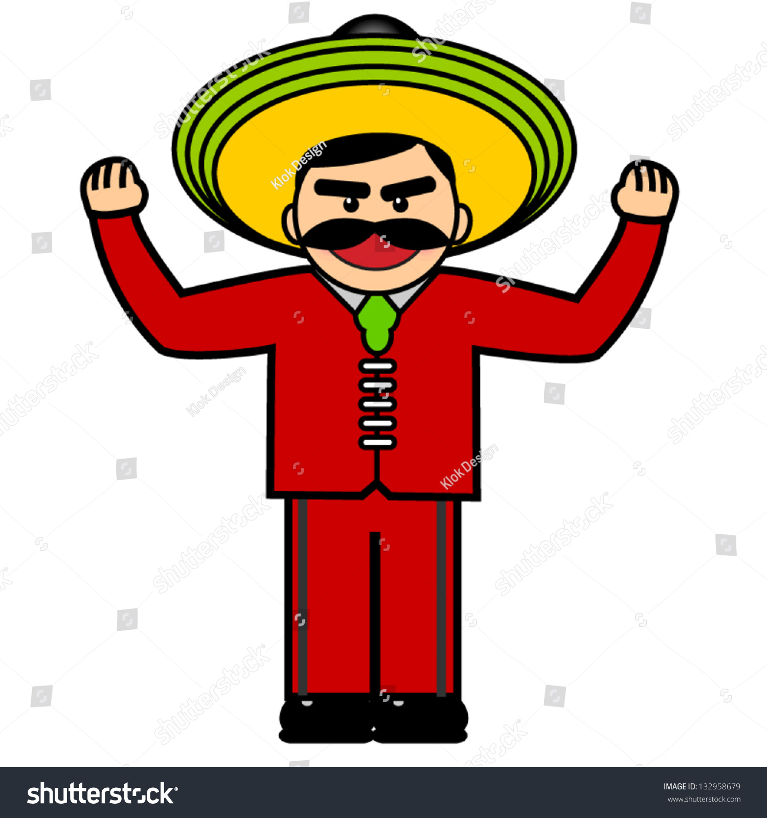Happy Senor Chili Vector Stock Vector (Royalty Free) 132958679 ...