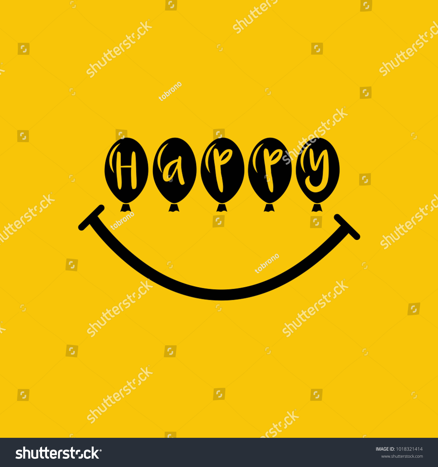 Happy Smile Logo Vector Template Design Stock Vector (Royalty Free ...