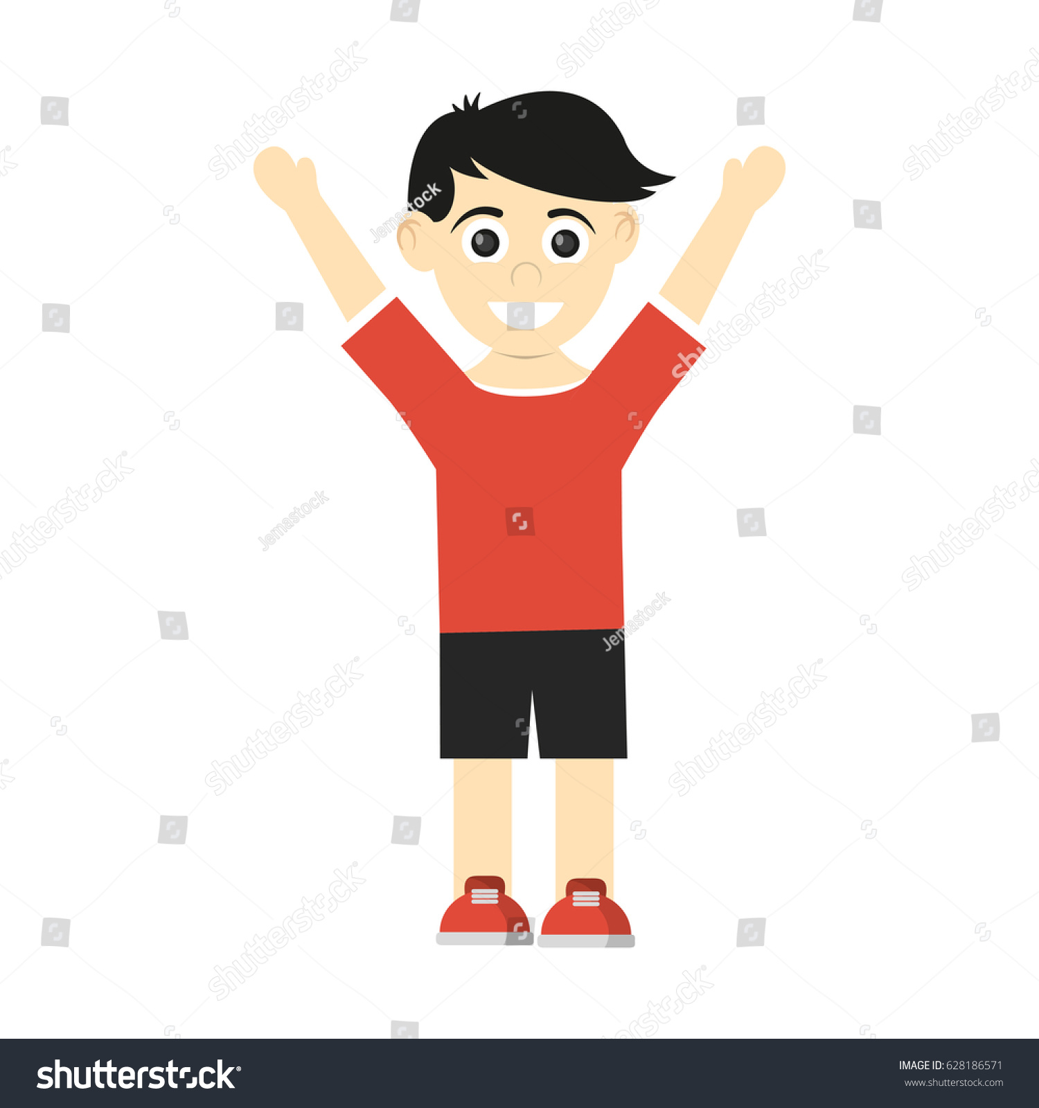 Happy Smiling Boy Icon Image Stock Vector (Royalty Free) 628186571 ...