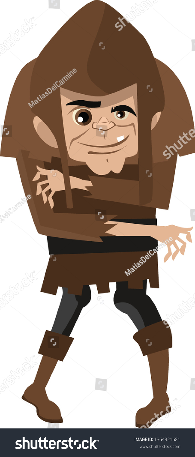 Happy Tale Hunchback Stock Vector (Royalty Free) 1364321681 | Shutterstock