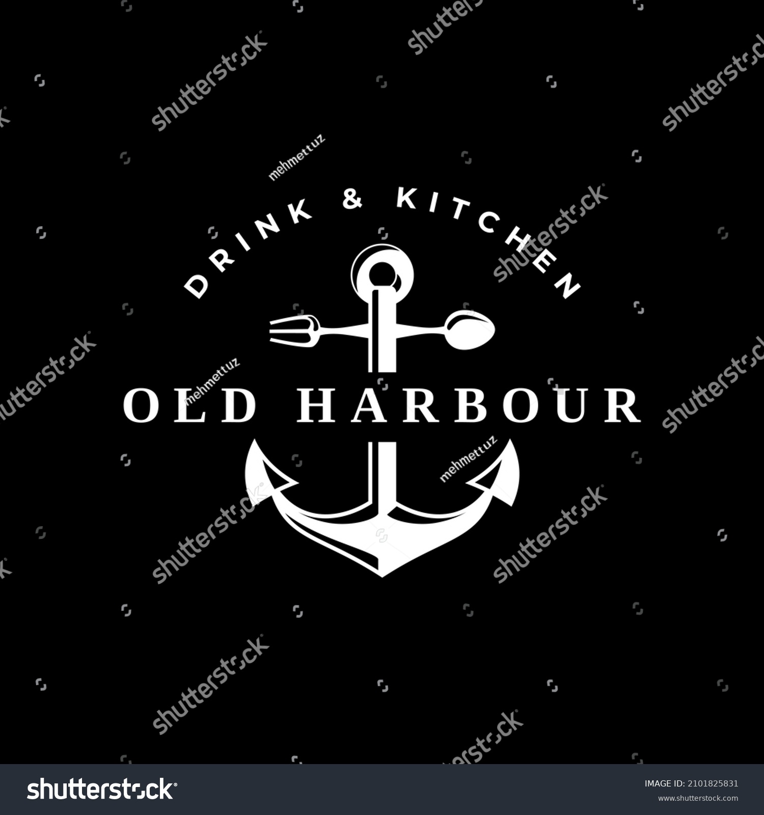 Harbour Restaurant Logo Design Vector Stock Vector (Royalty Free ...