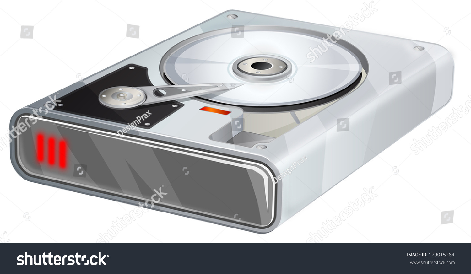 Hard Disk Illustration Stock Vector (Royalty Free) 179015264