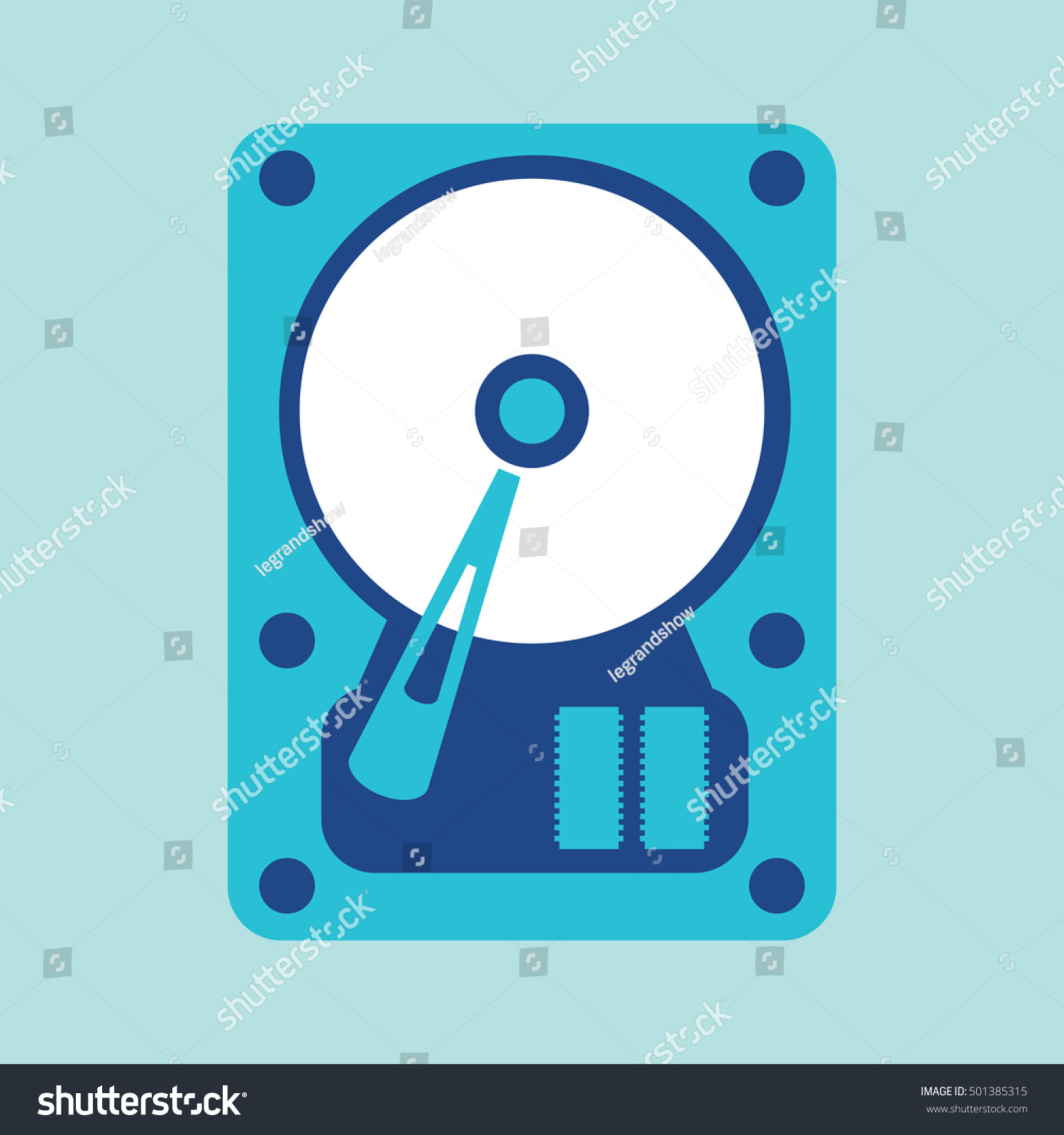 Hard Drive Disk Icon Vector Illustration Stock Vector (Royalty Free ...