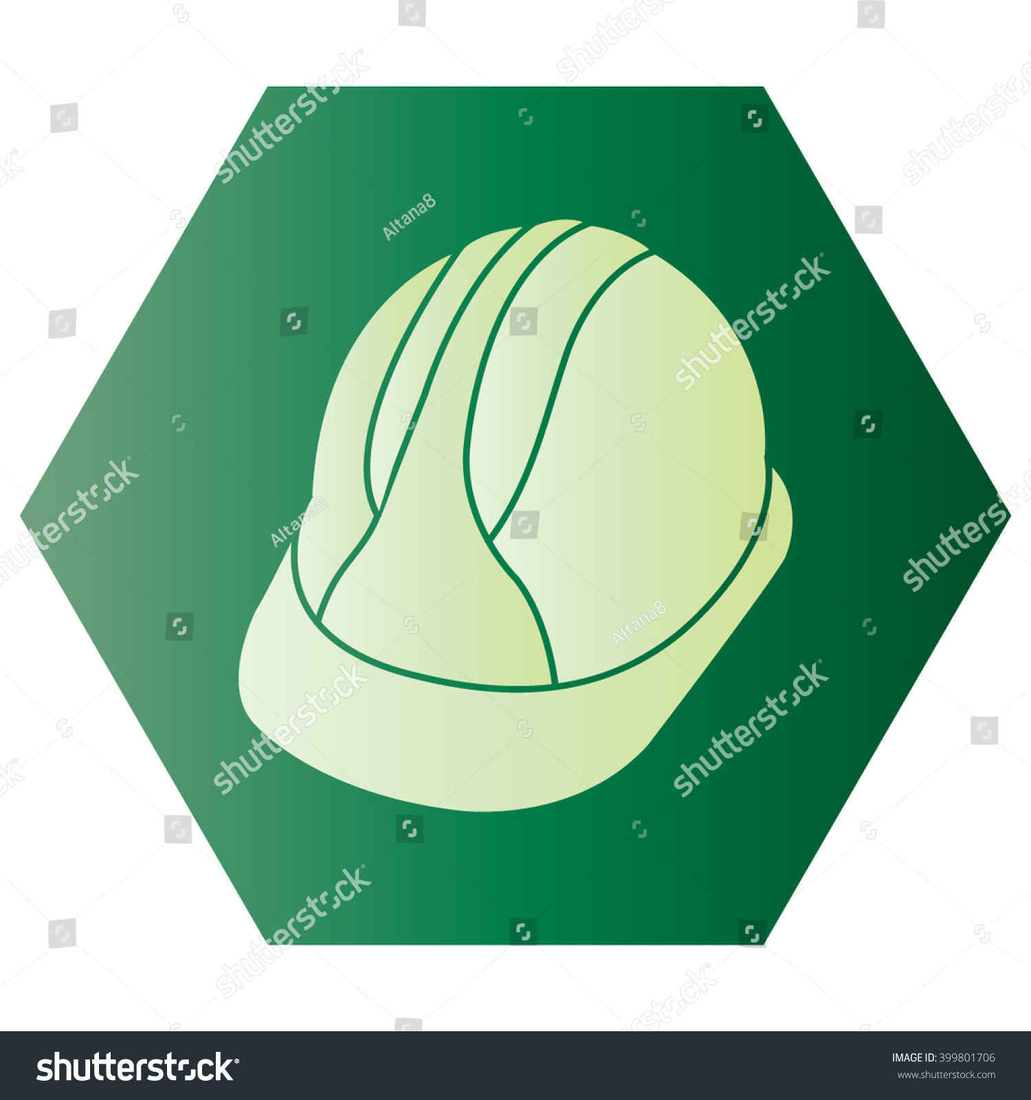 Hard Hat Construction Icon Stock Vector (Royalty Free) 399801706