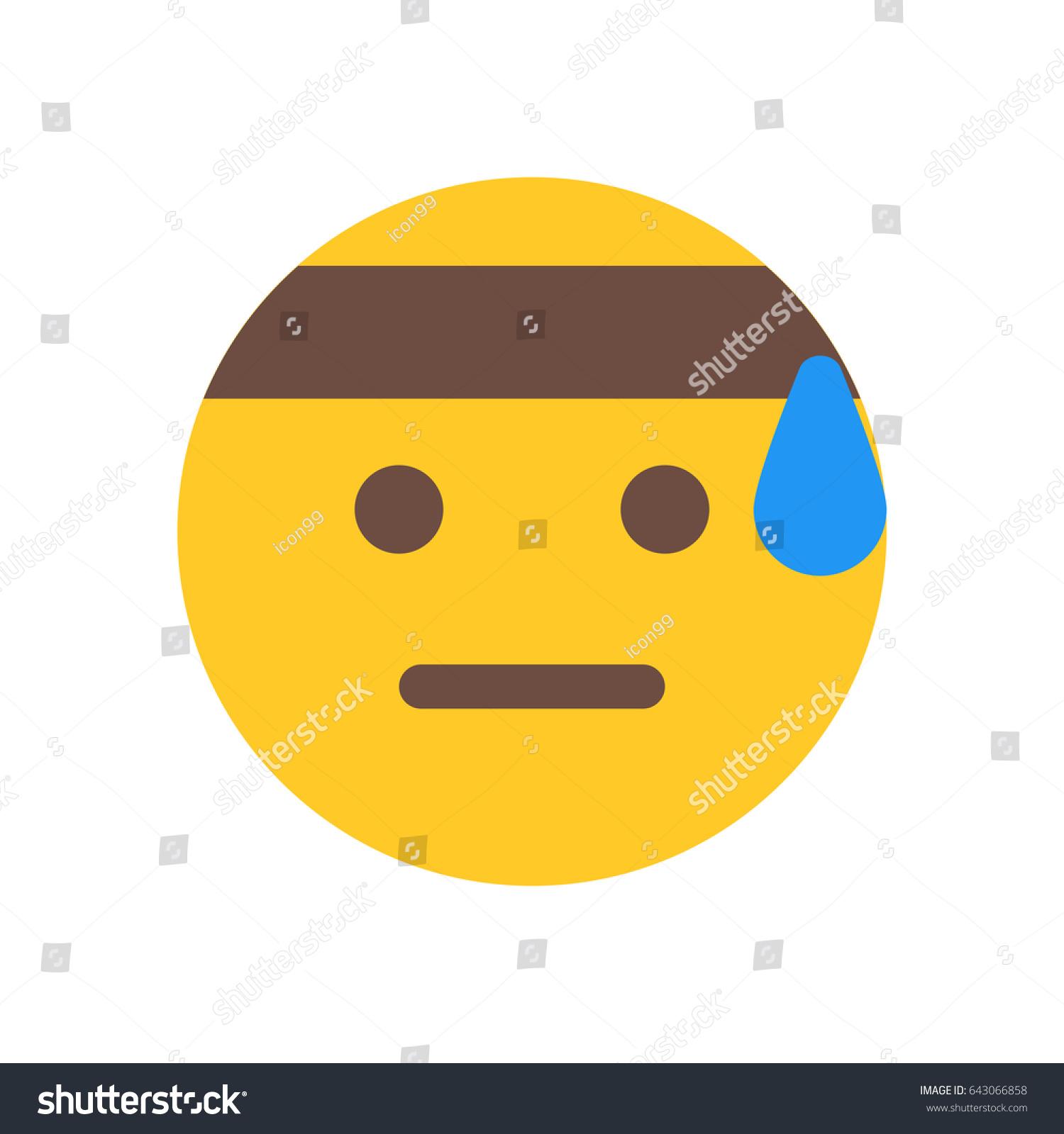 Hard Work Emoji: vetor stock (livre de direitos) 643066858
