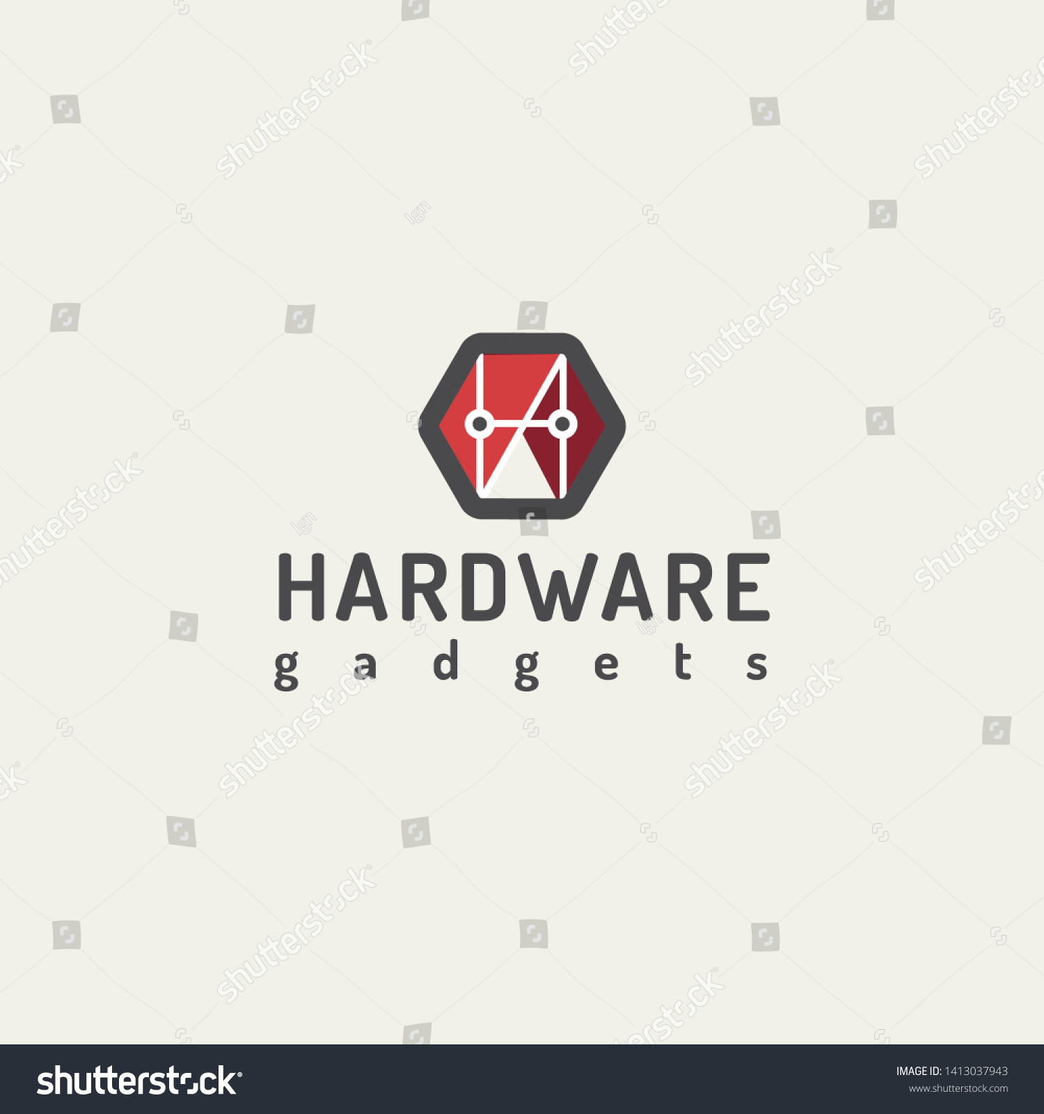 Hardware Gadget Vector Logo Design Hardware Stock Vector (Royalty Free ...