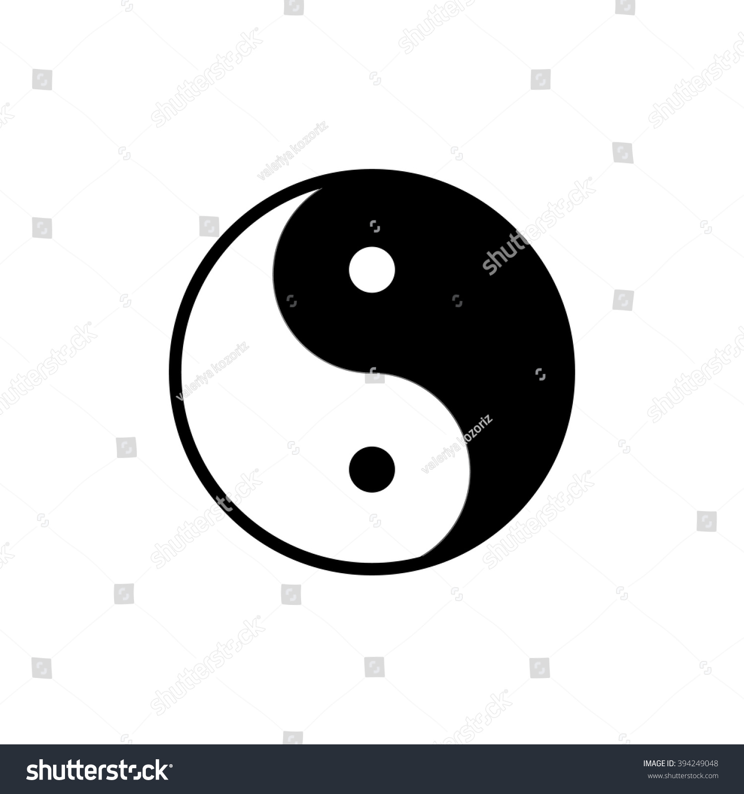 Harmony Sign Simple Black Icon Stock Vector (Royalty Free) 394249048