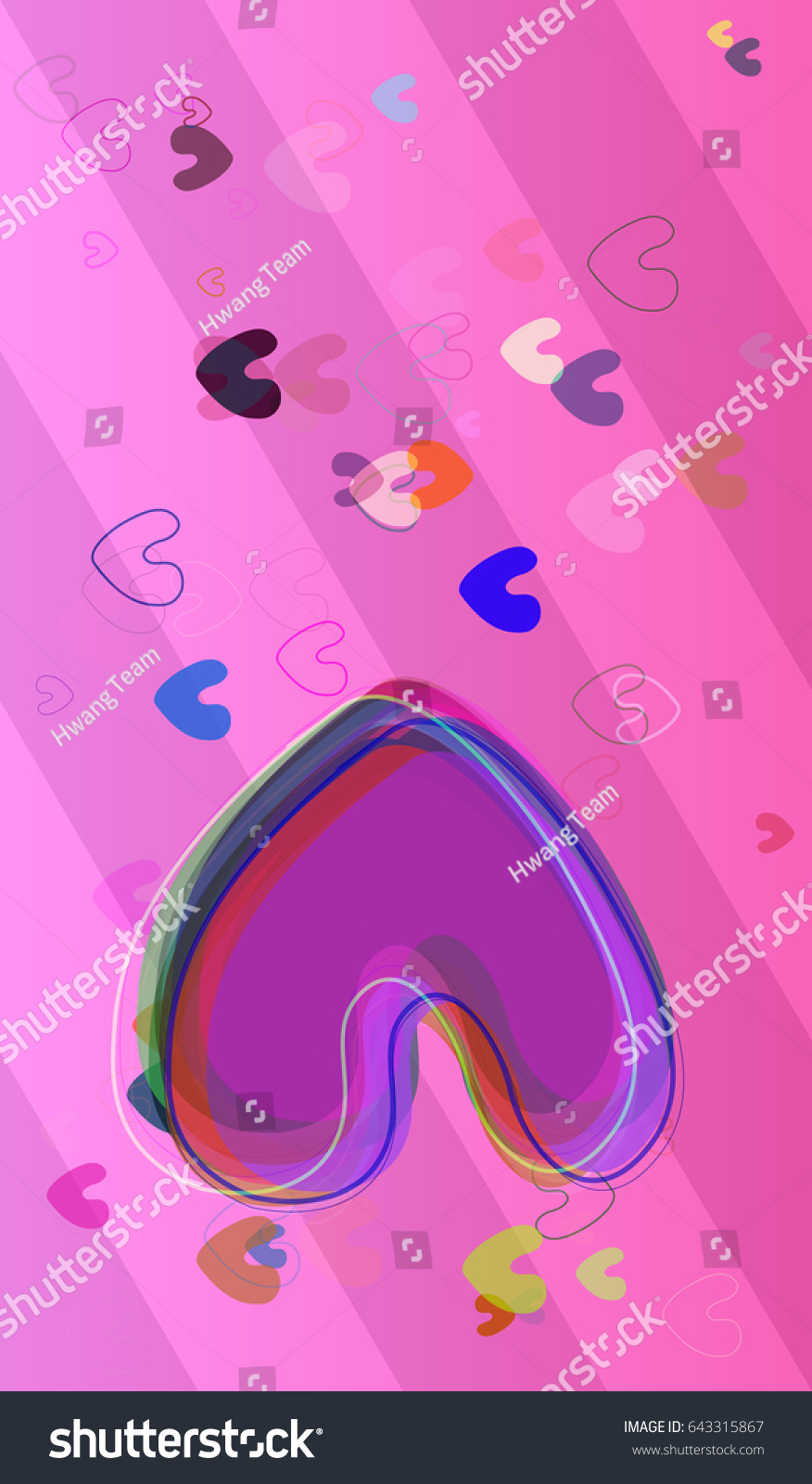Hart Background Idea Stock Vector (Royalty Free) 643315867 | Shutterstock