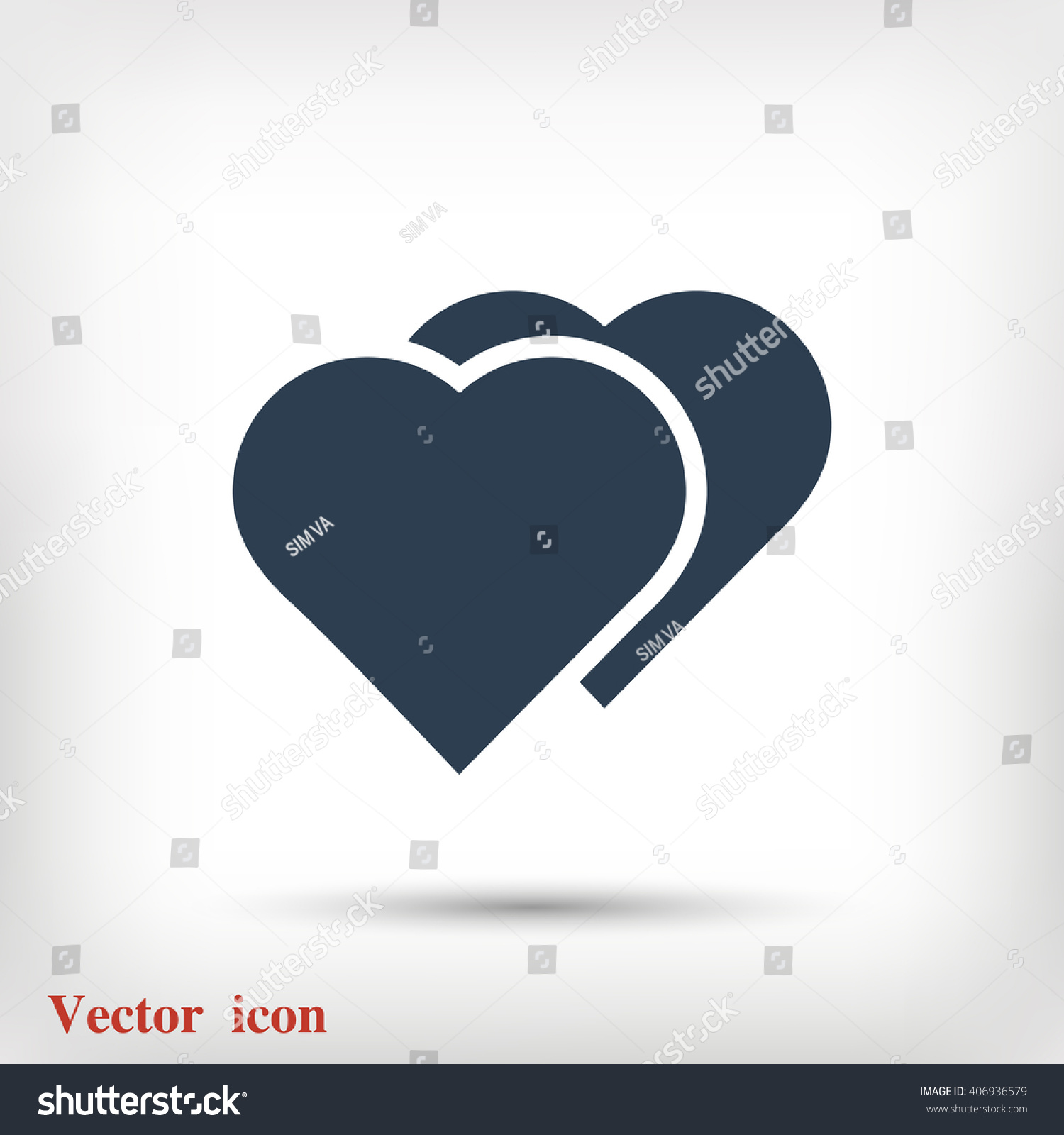 Hart Icon Stock Vector (Royalty Free) 406936579 | Shutterstock