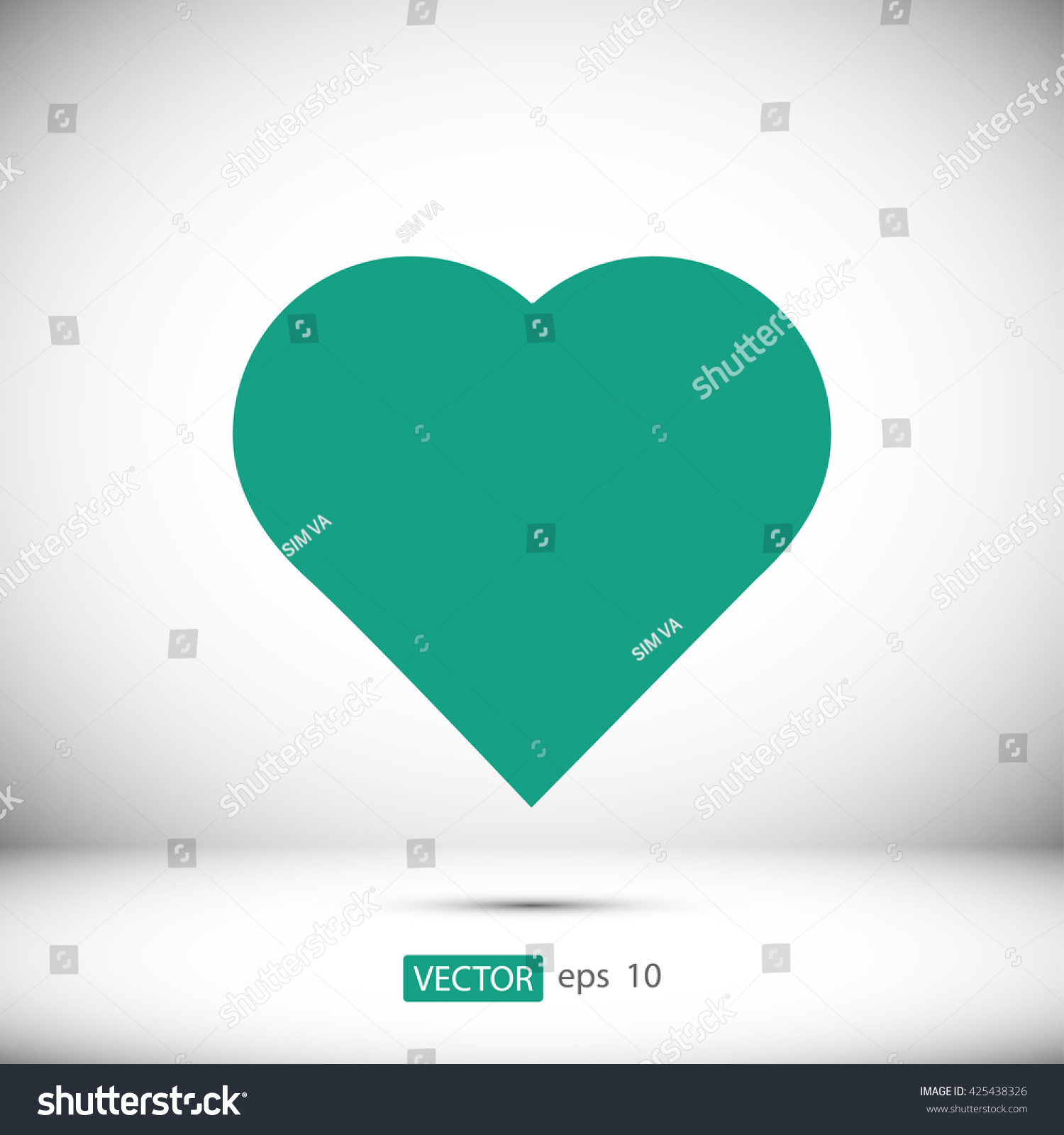 Hart Icon Stock Vector (Royalty Free) 425438326 | Shutterstock
