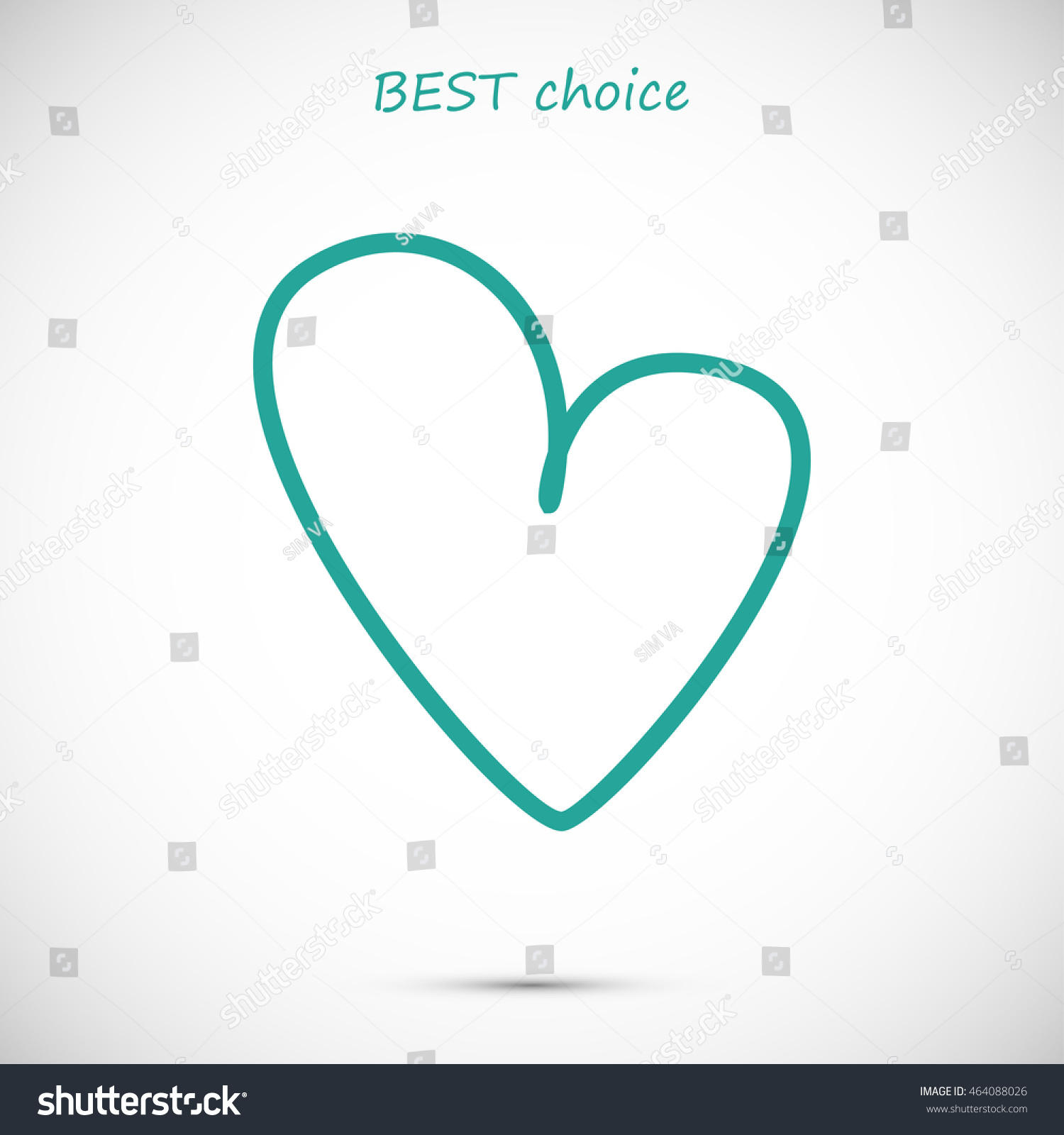 Hart Icon Stock Vector (Royalty Free) 464088026 | Shutterstock