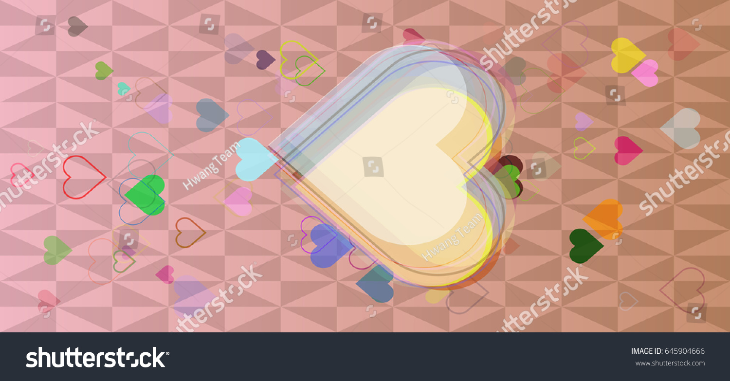 Hart Template Background Stock Vector (Royalty Free) 645904666 ...