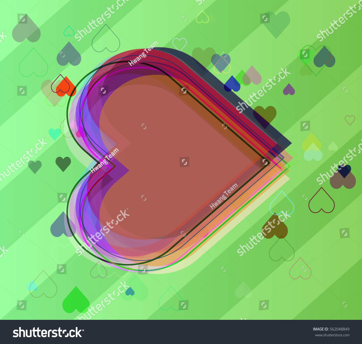 Hart Texture Art: vector de stock (libre de regalías) 562048849 ...
