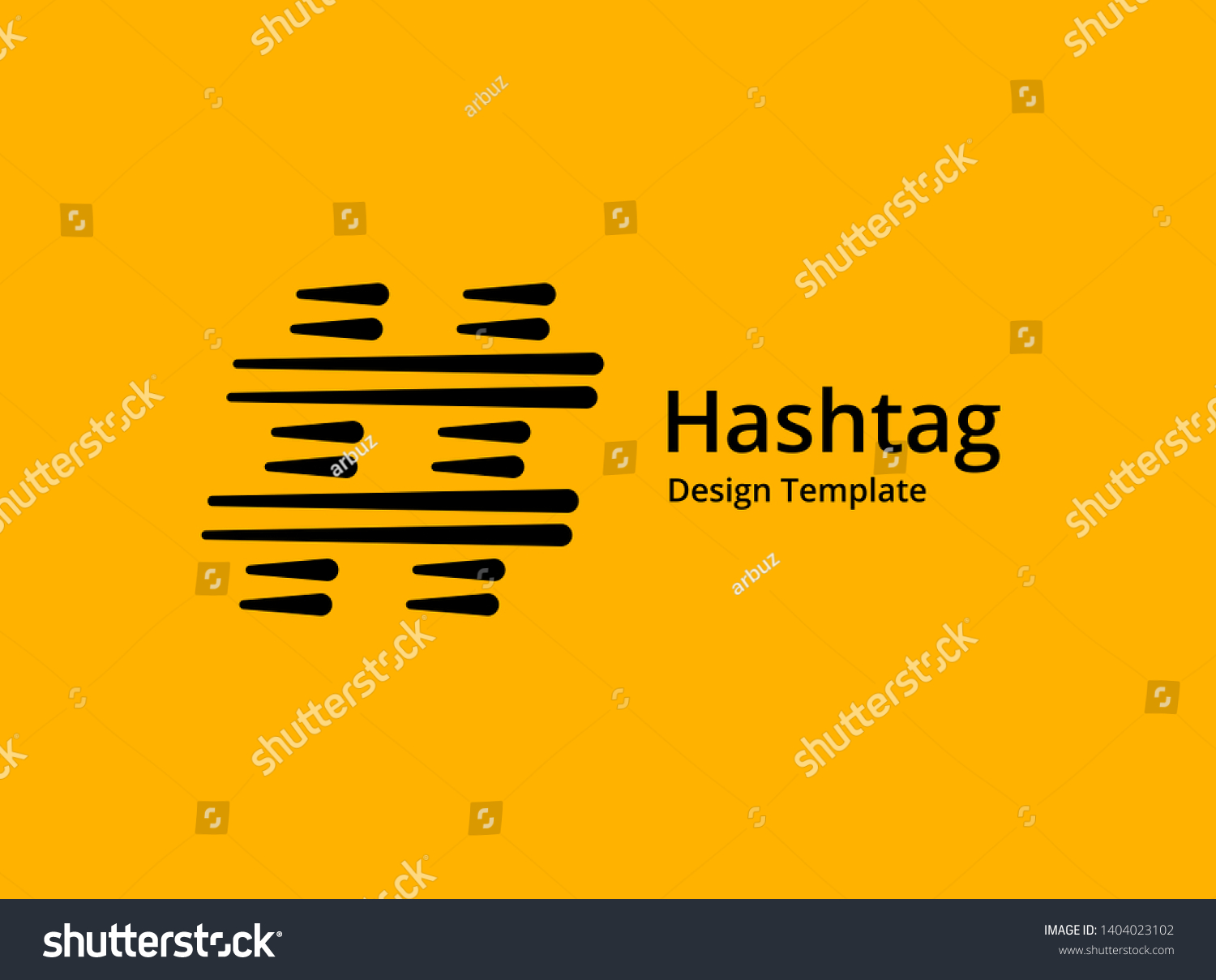 Hashtag Symbol Logo Icon Design Template Stock Vector (Royalty Free ...