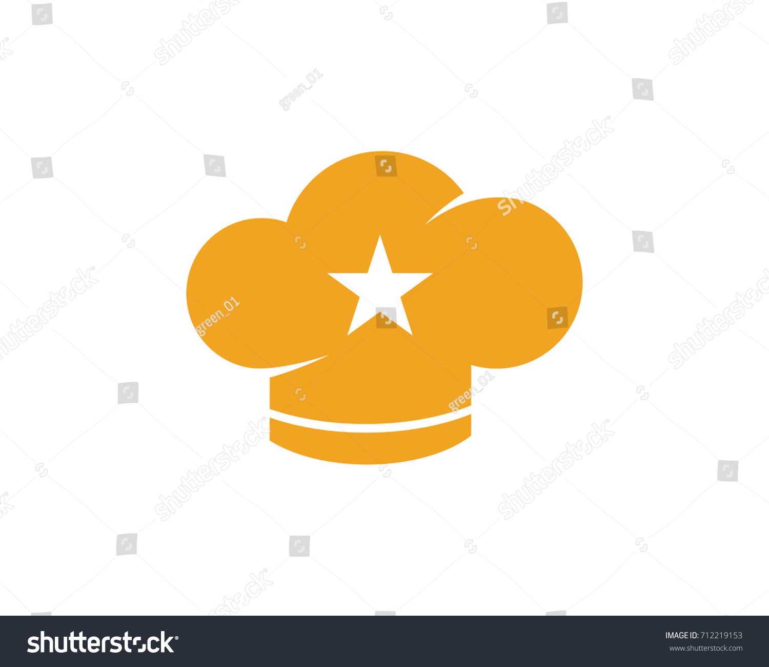 Hat Chef Star Logo Template Vector Stock Vector (Royalty Free ...
