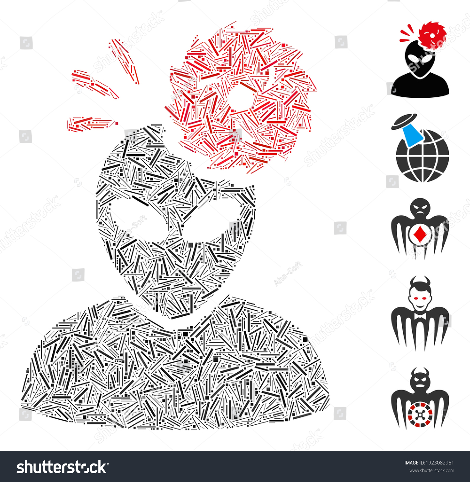 Hatch Mosaic Based On Alien Exploration Stock Vector (Royalty Free ...