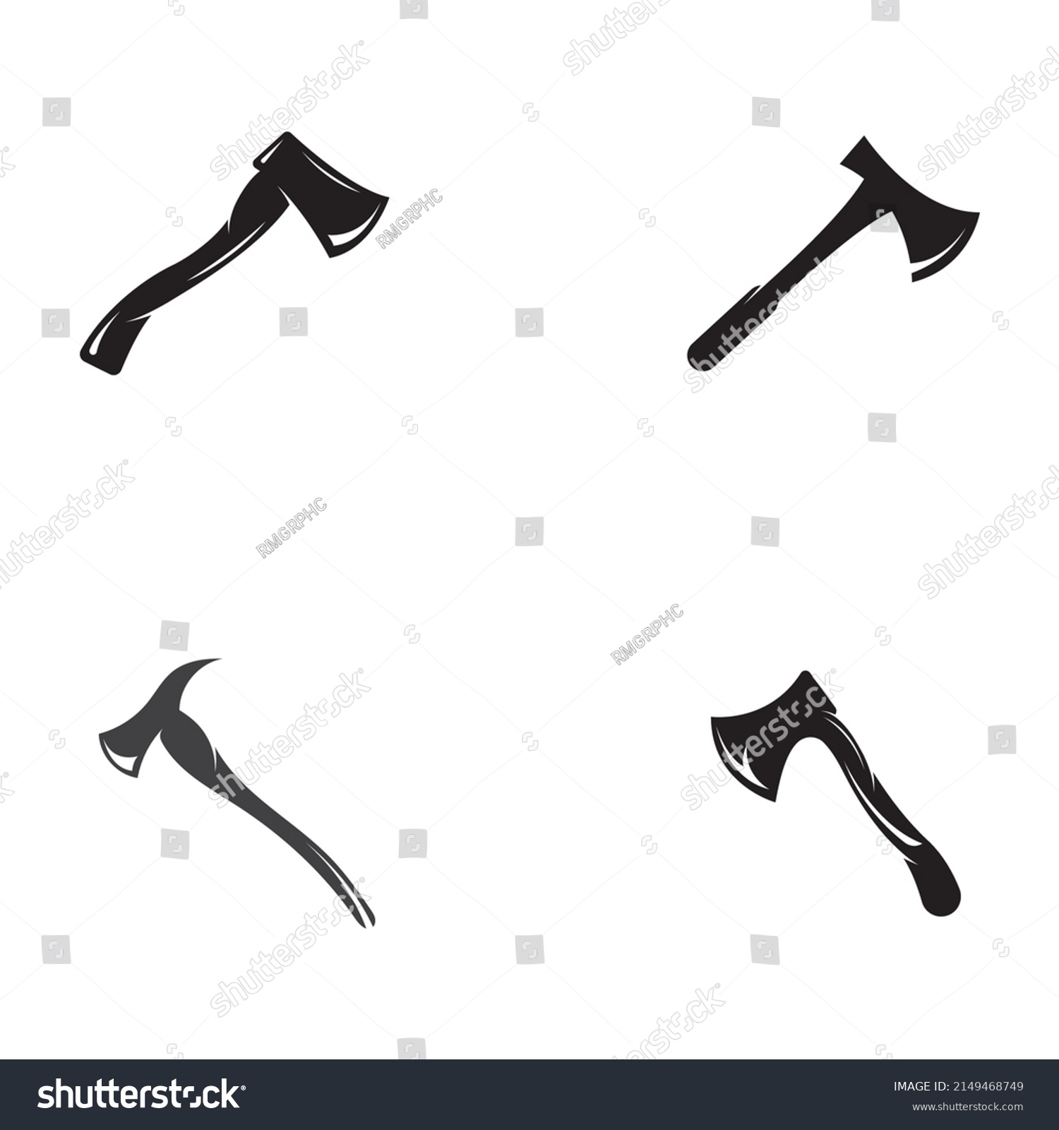 Hatchet Logo Vector Design Concept Stock Vector (Royalty Free ...