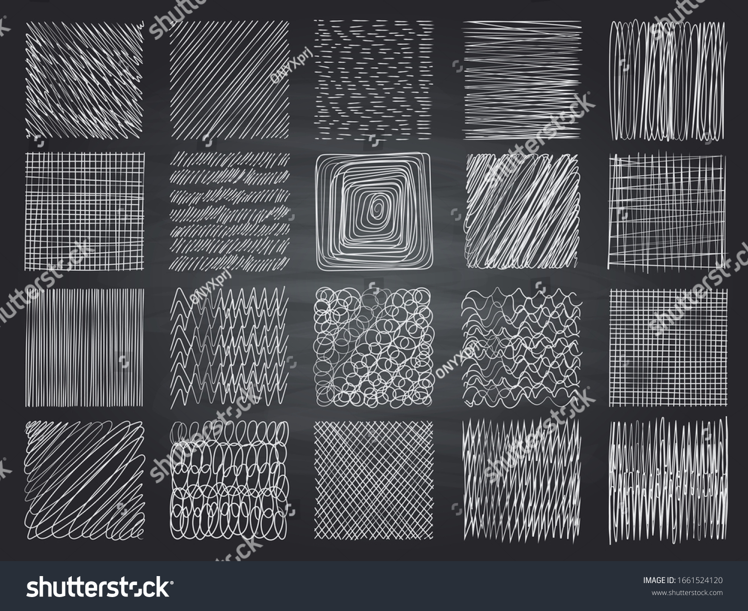 Hatching Textures Pencil Sketching Shading Grunge Stock Vector (Royalty ...