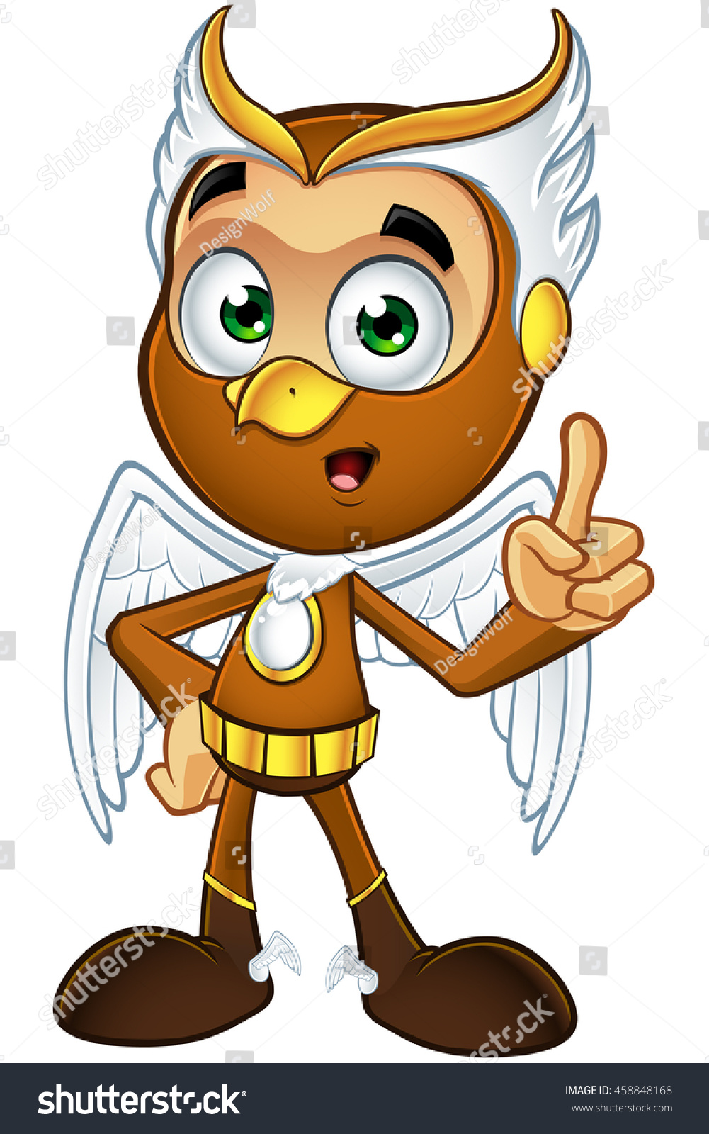 Hawk Boy Superhero Character Stock Vector 458848168 - Shutterstock