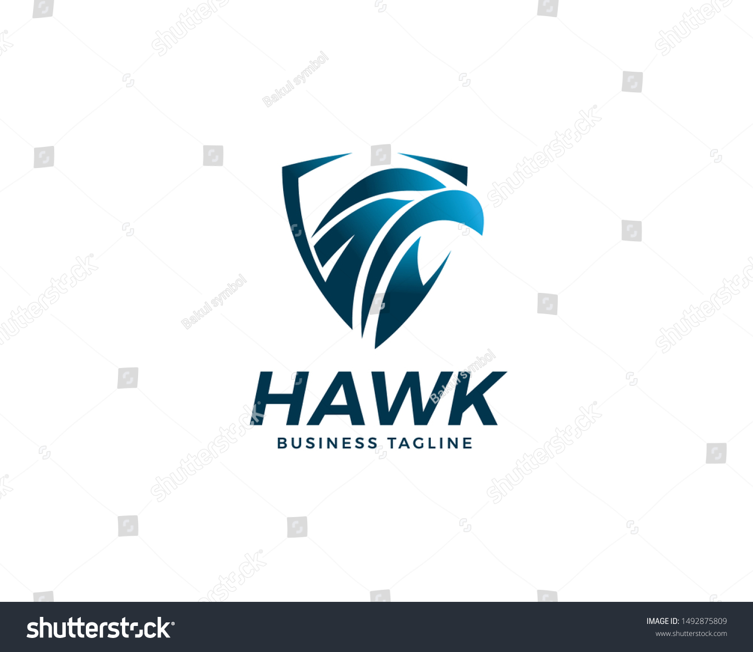 Hawk Logo Design Eagle Hawk Logo: เวกเตอร์สต็อก (ปลอดค่าลิขสิทธิ์ ...
