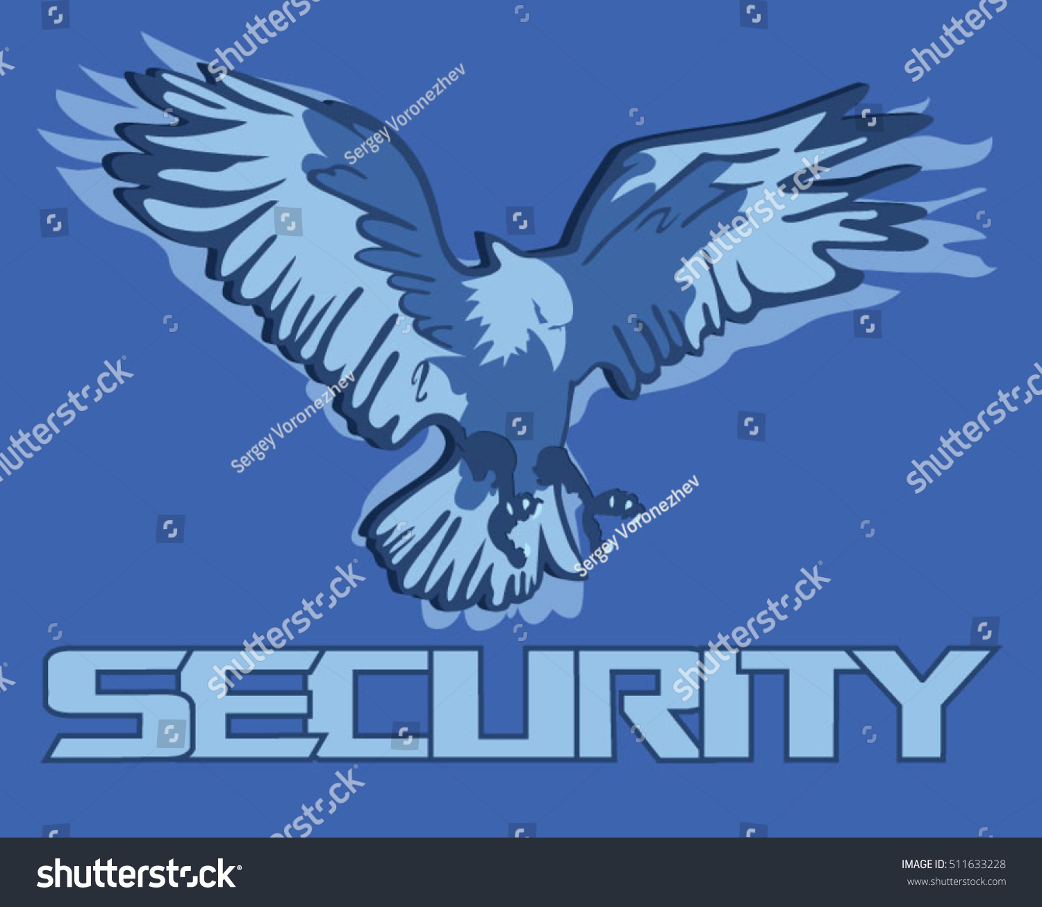 Hawk Security Logo Company Stock Vector (Royalty Free) 511633228