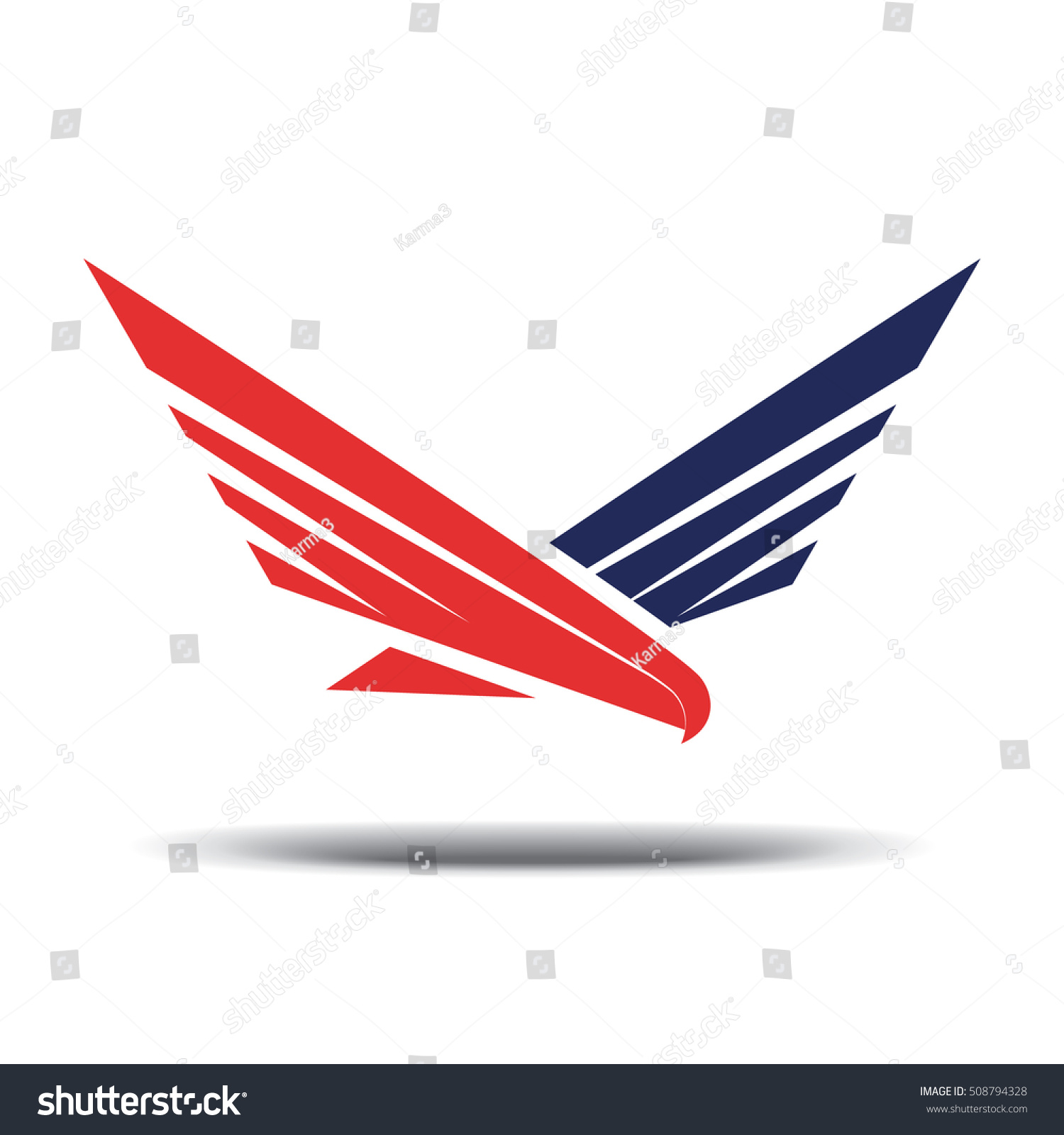 Hawk Sign Vector Illustration Logo Template Stock Vector (Royalty Free ...