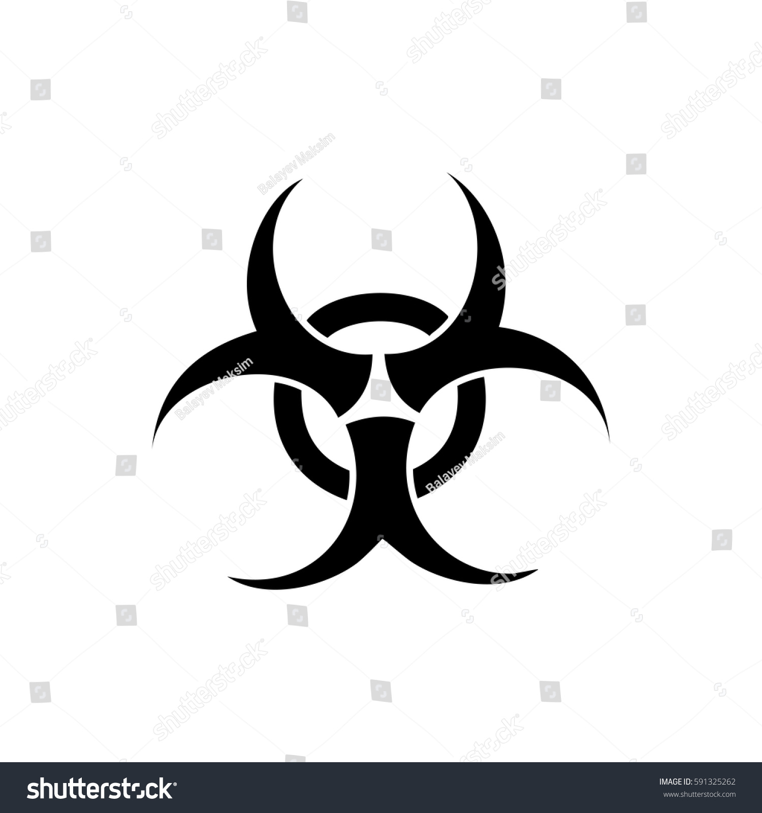 Hazard Icon Vector Illustration Stock Vector (Royalty Free) 591325262 ...