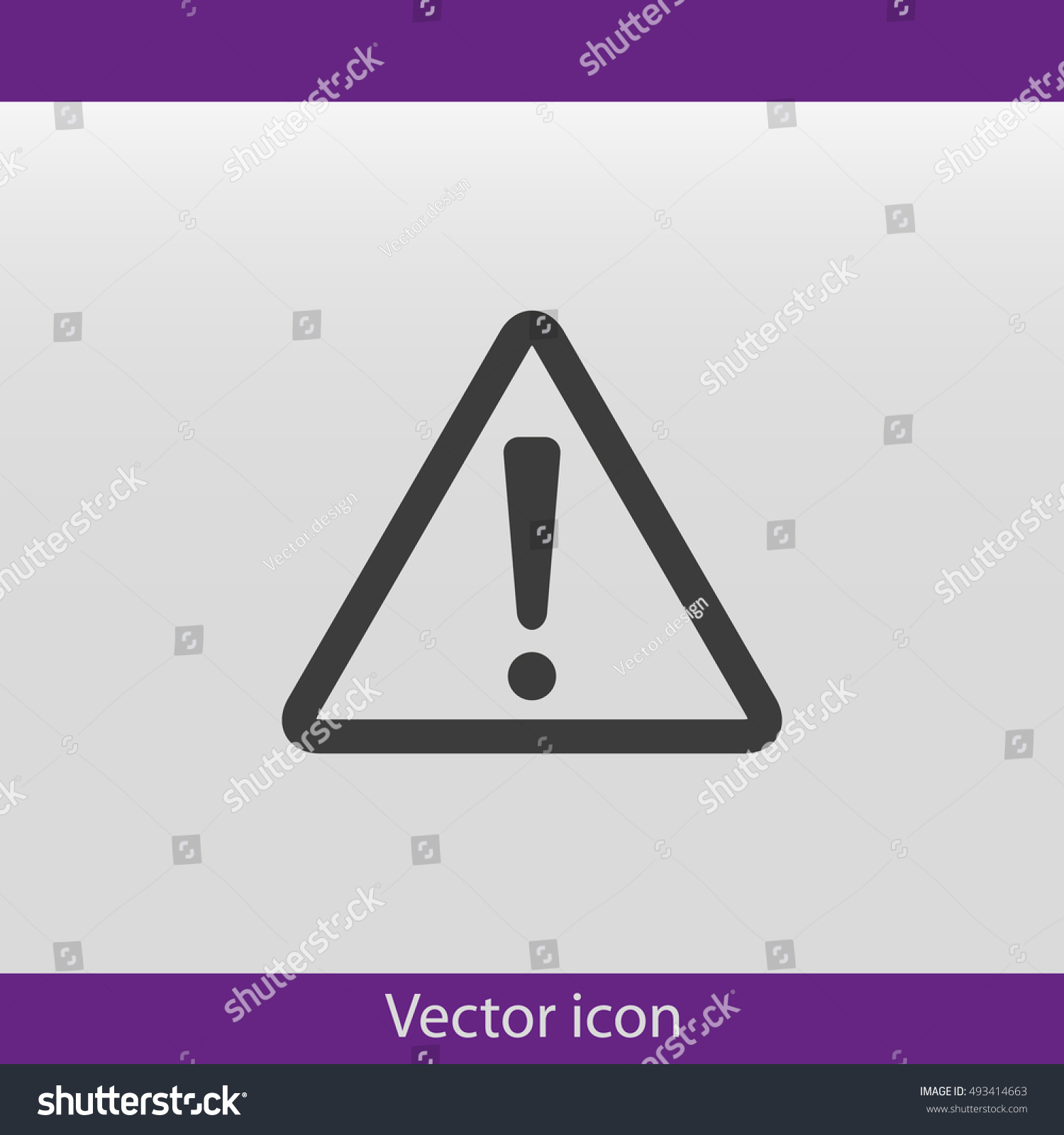 Hazard Warning Attention Sign Stock Vector (Royalty Free) 493414663 ...