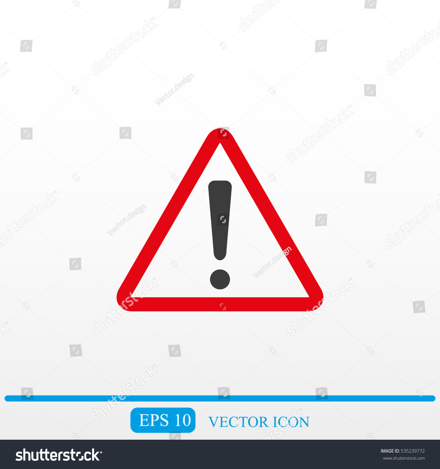 Signal d'avertissement de danger : image vectorielle de stock (libre de ...