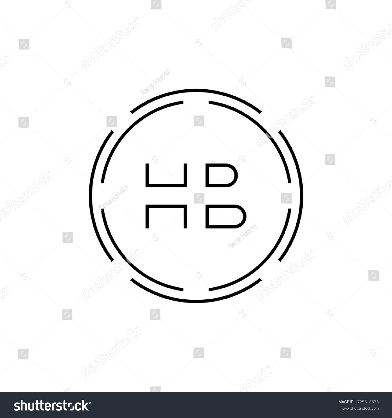 Hb Logo Design Vector Template Initial: เวกเตอร์สต็อก (ปลอดค่าลิขสิทธิ์ ...