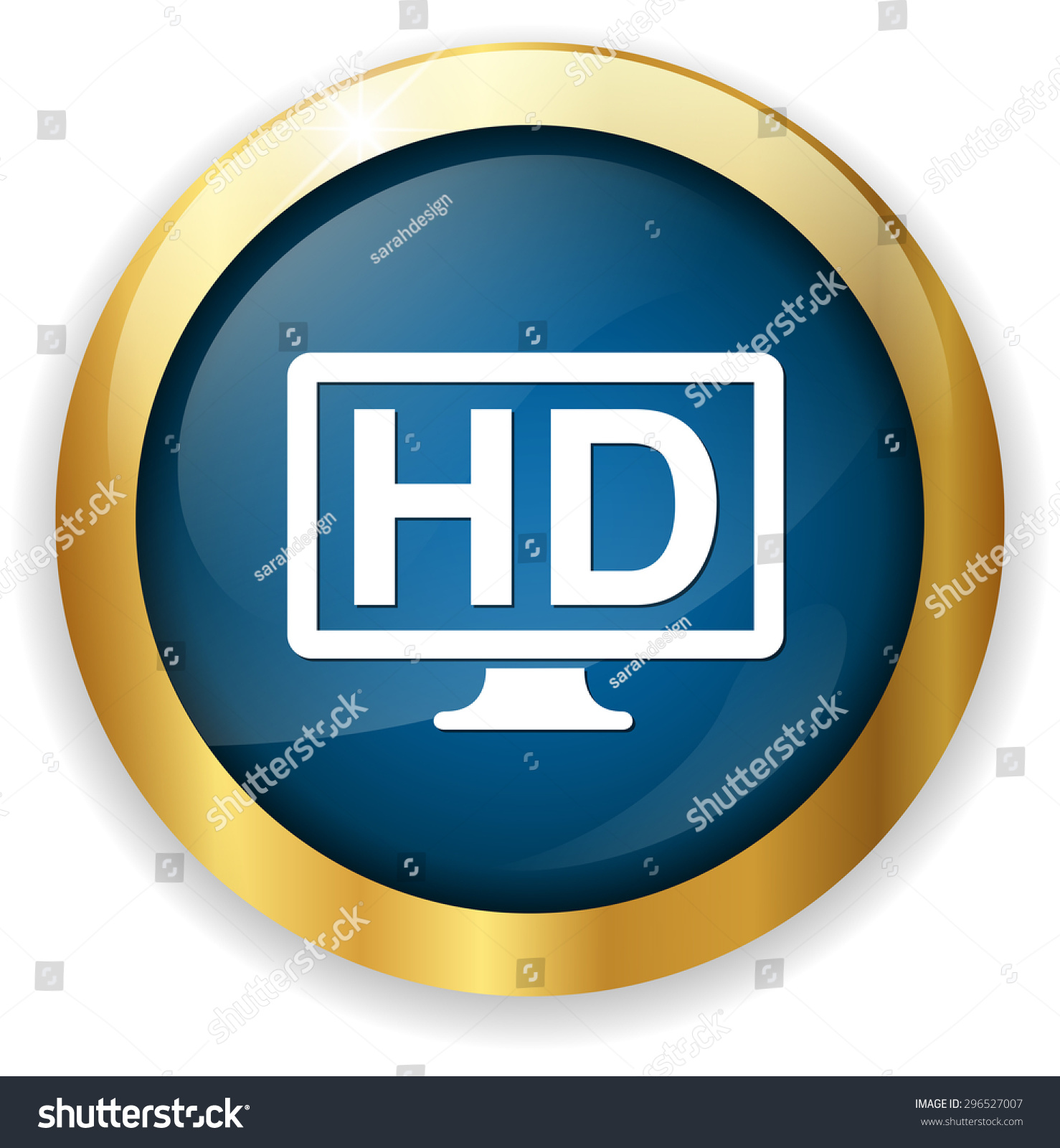 Hd Display Icon Stock Vector (Royalty Free) 296527007 | Shutterstock