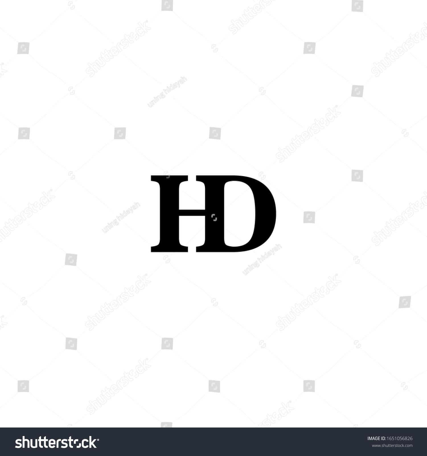 Hd Initial Letter Logo Design Template: เวกเตอร์สต็อก (ปลอดค่าลิขสิทธิ์ ...