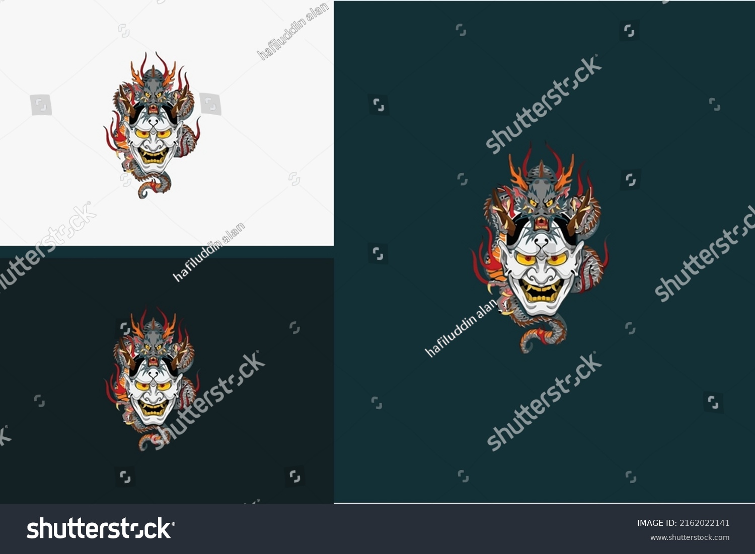 Head Devil Vector Tattoo Design Stock Vector (Royalty Free) 2162022141 ...